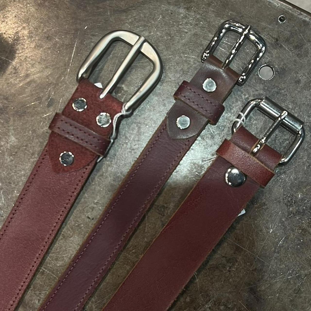 Handmade genuine leather wine unisex belts Custom... - Depop