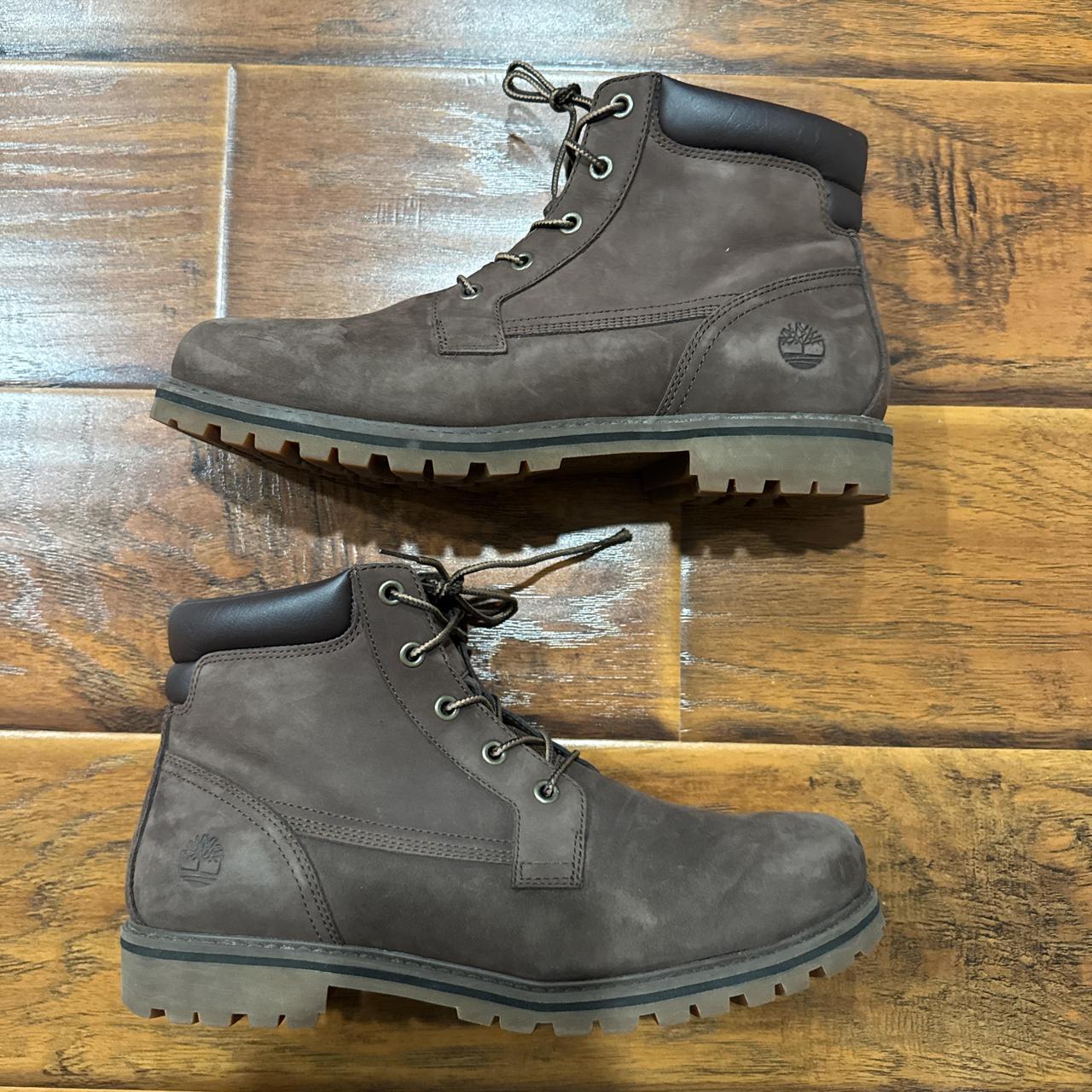 Mocha Brown Timerland Boots Size 12M/13.5W Slightly... - Depop