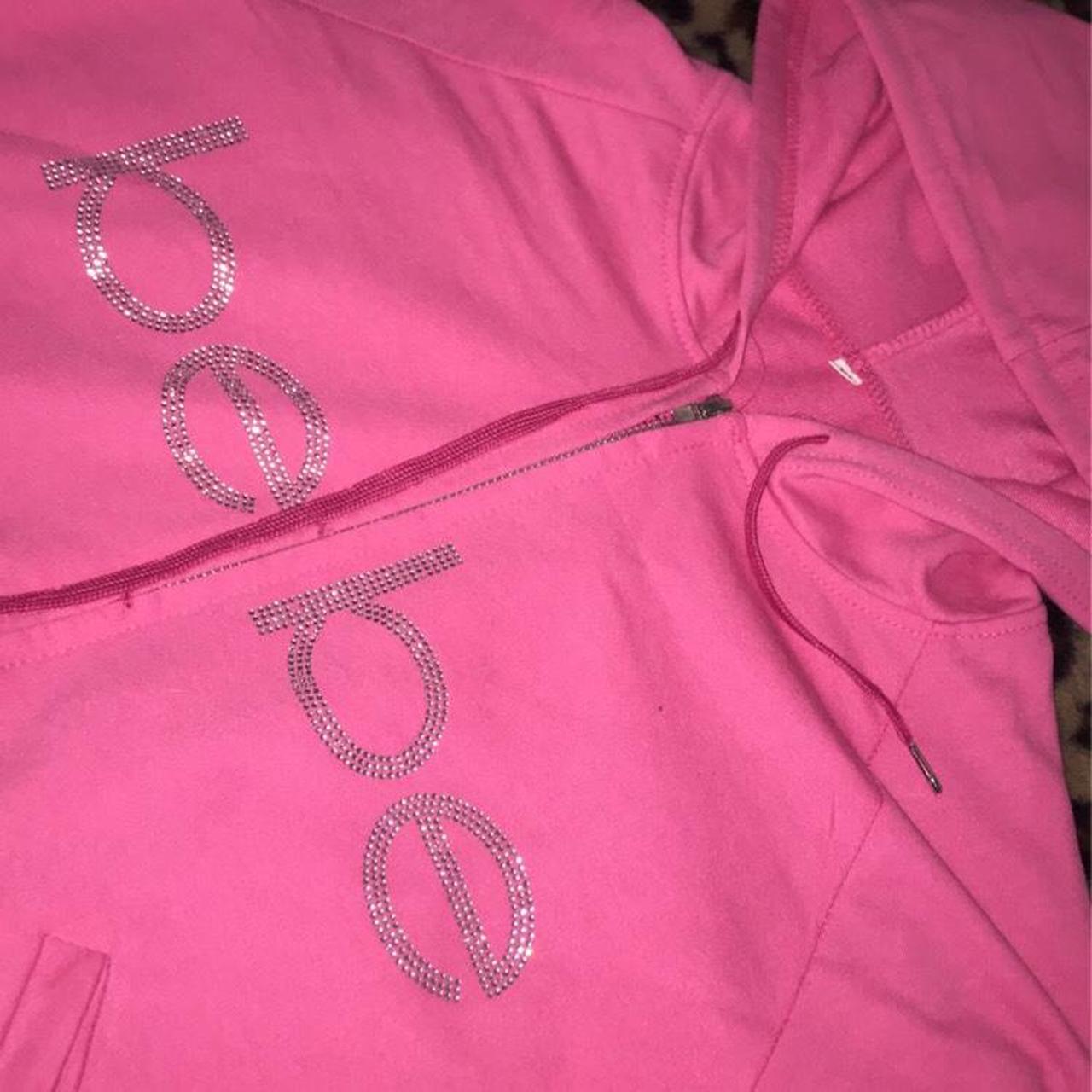 Bebe pink jumper lx slightly cropped #y2k #2000s... - Depop
