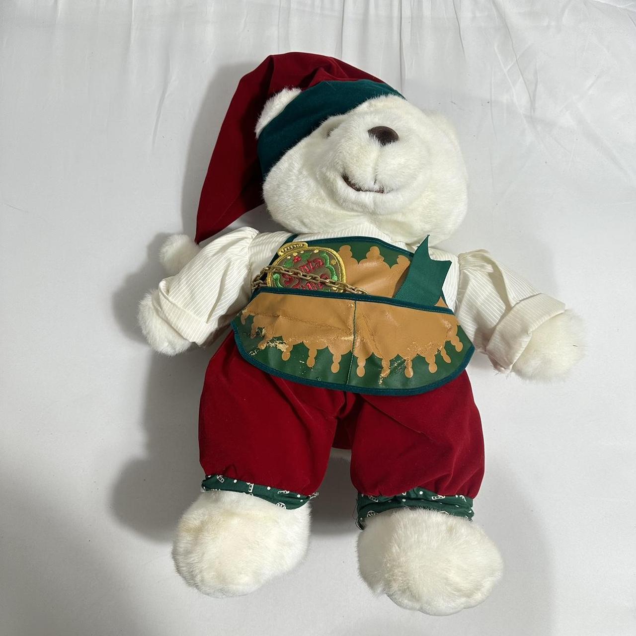 Vintage 1995 Kmart Christmas Santa Time Y2K Teddy... | Depop