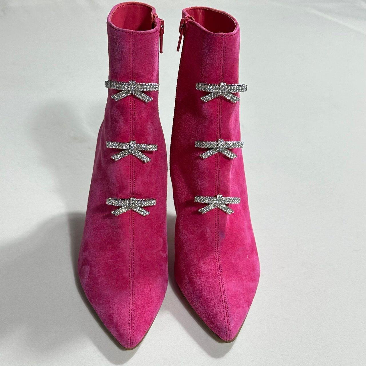 From Gianni Bini, the Dalton Suede Rhinestone Bow... | Depop