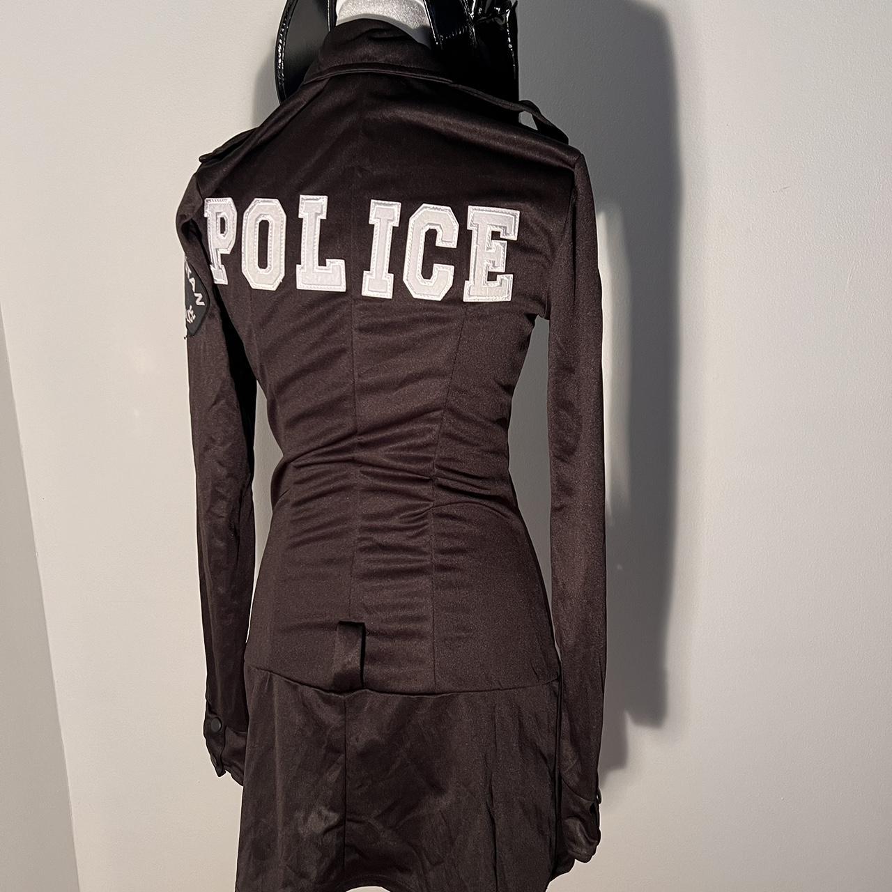 Black and white police uniform dress costume size... | Depop
