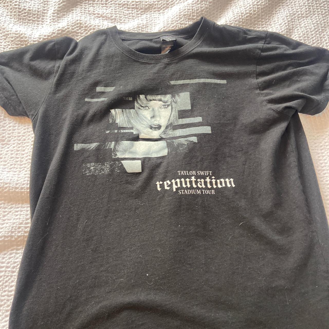 Black Taylor Swift Reputation Tour tee size large... - Depop