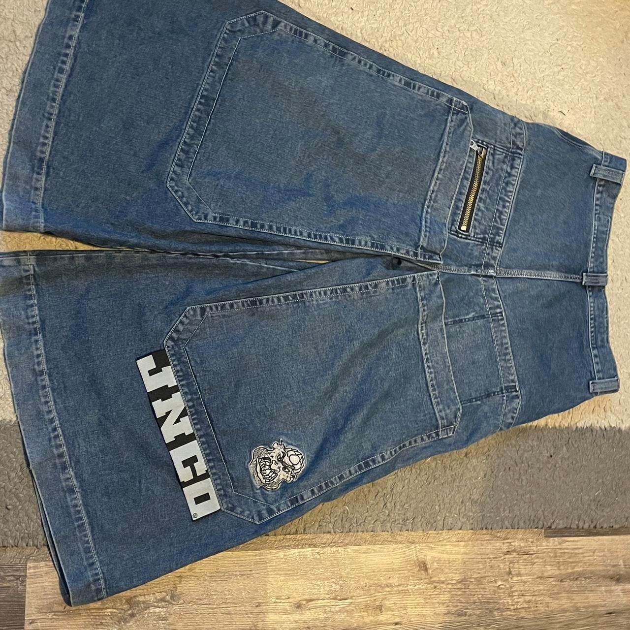 JNCO Men's Blue Jeans Jnco thugs Blue - Depop