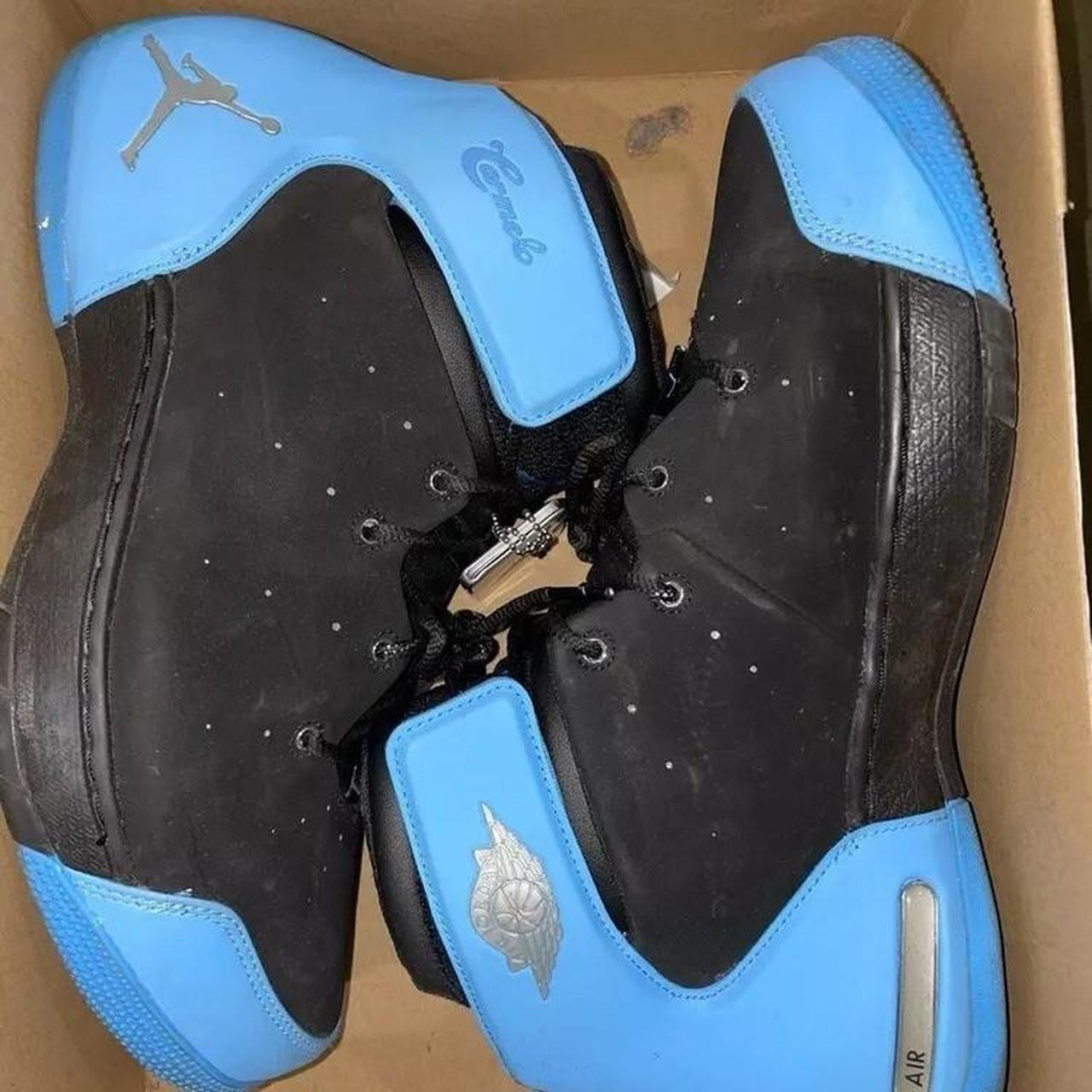 Jordan Carmelo 1.5 Black University Blue US size -... | Depop