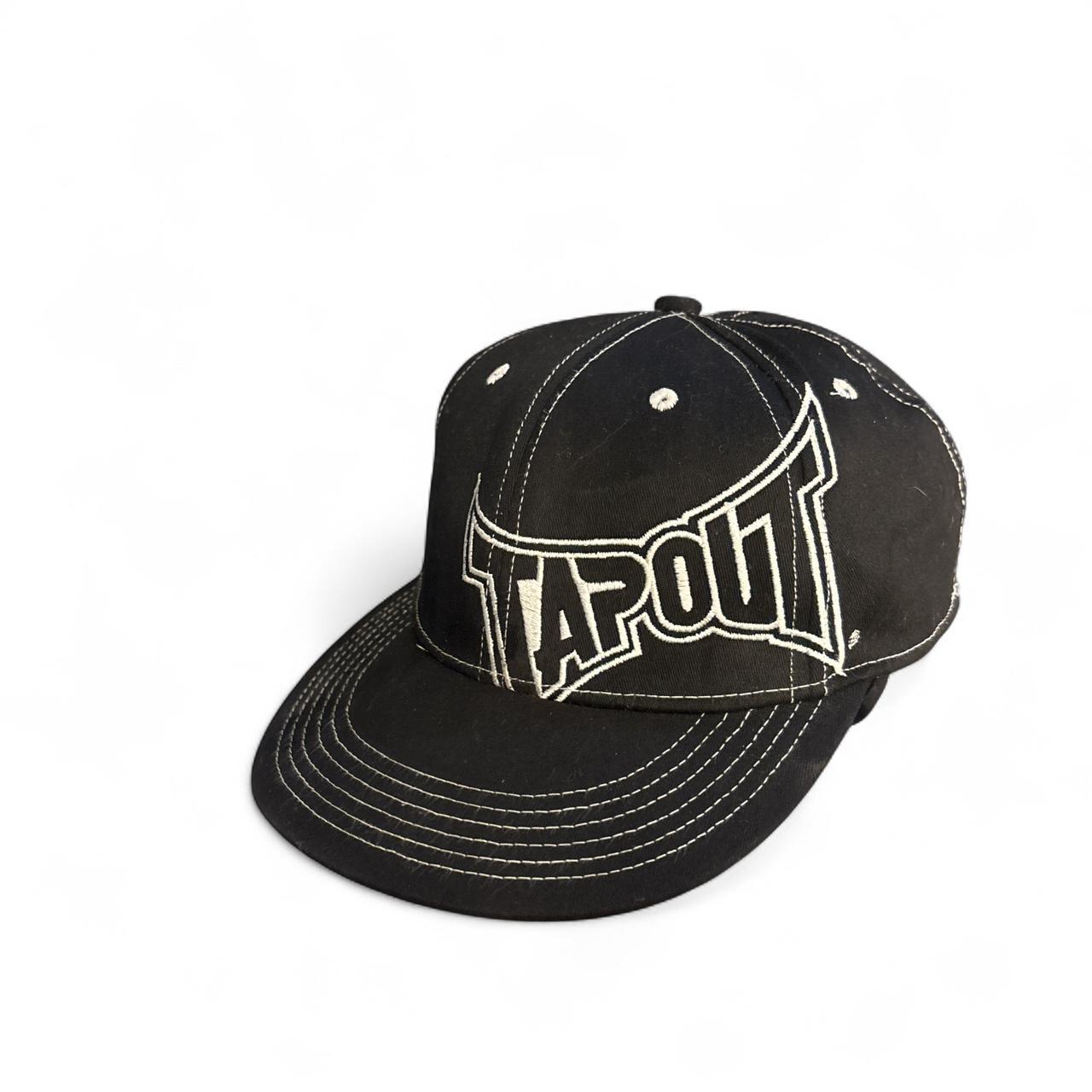 Y2K TAPOUT fitted cap. Classic bold black and white... | Depop
