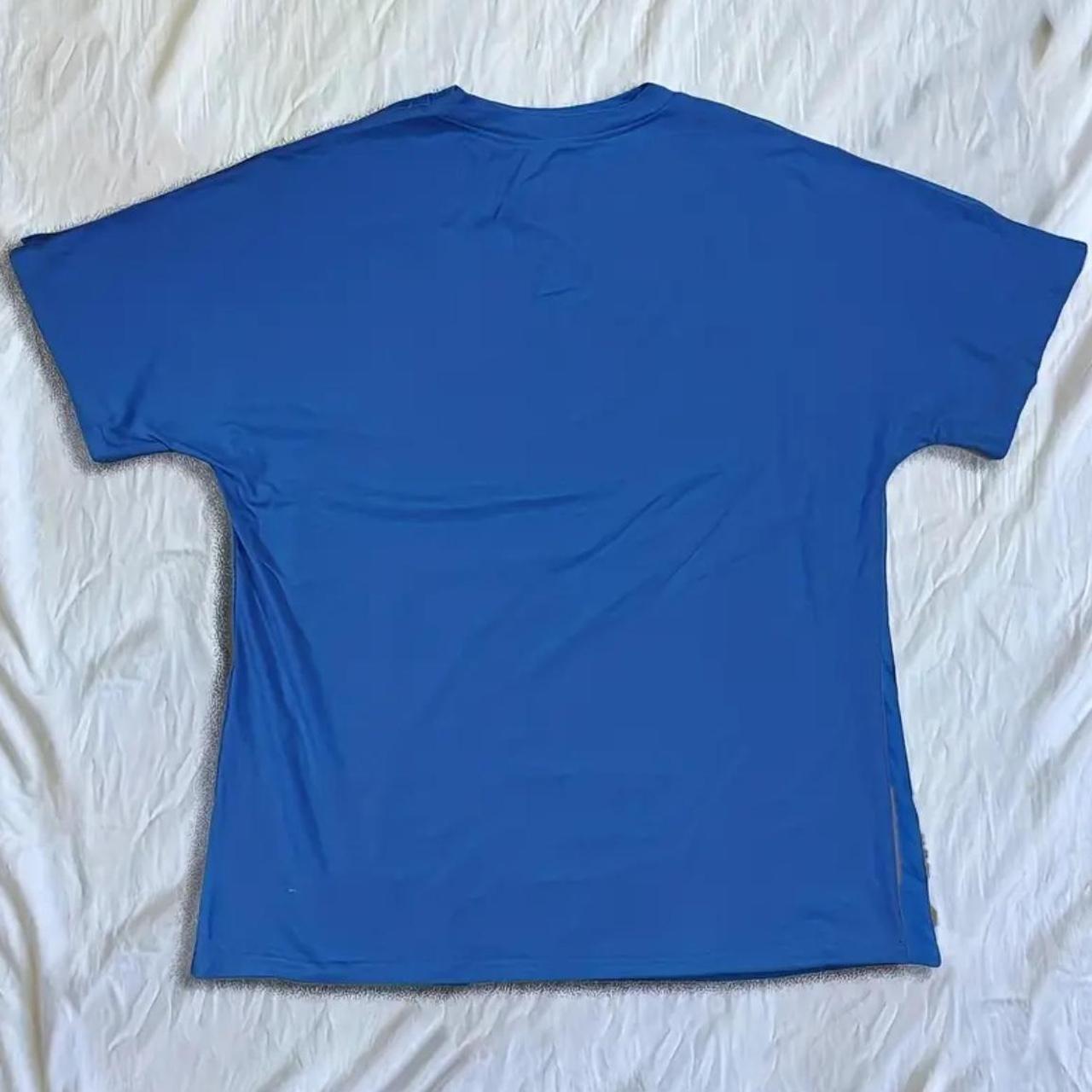 Blue Affliction Graphic T-shirt with cross and wings... - Depop