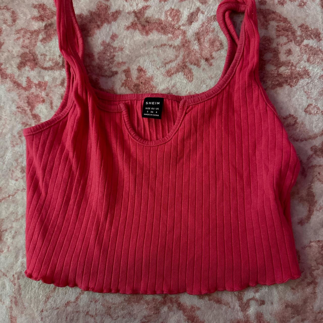 shein hot pink tank top | Depop