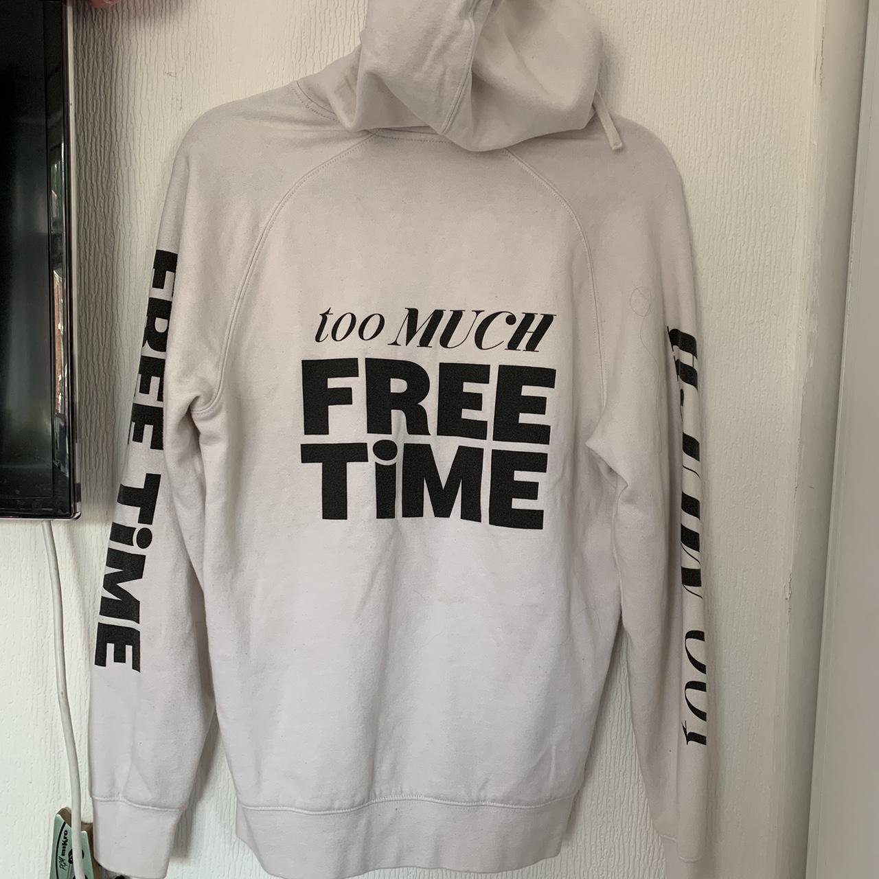 Ruel merch free time white hoodie - Depop