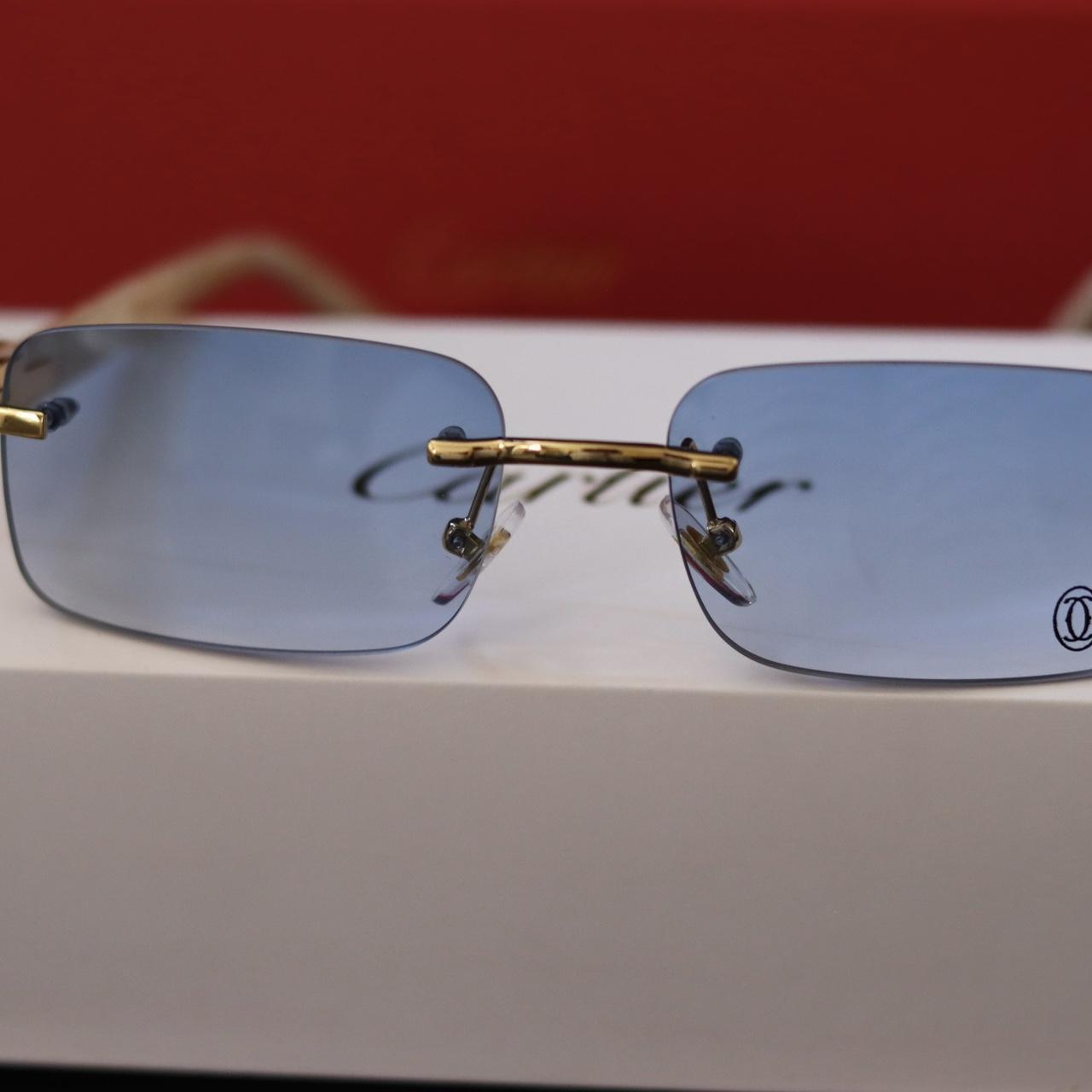 Cartier buffalo horn sunglasses the perfect blend of... - Depop