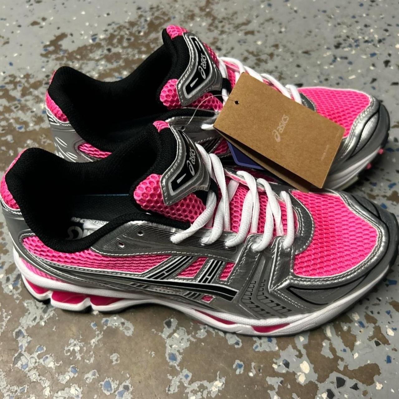 ASICS GEL-KAYANO 11 Running Shoes - pink and grey... - Depop
