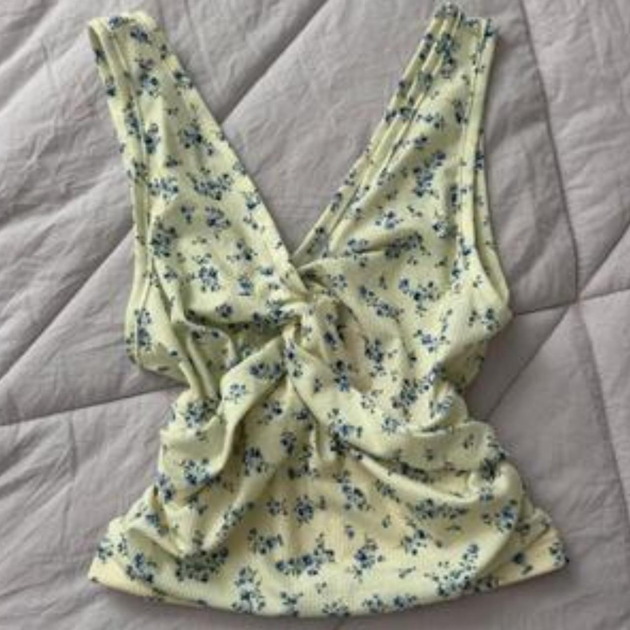 Cute mid-scrunched tank. Perfect to dress up or even... - Depop