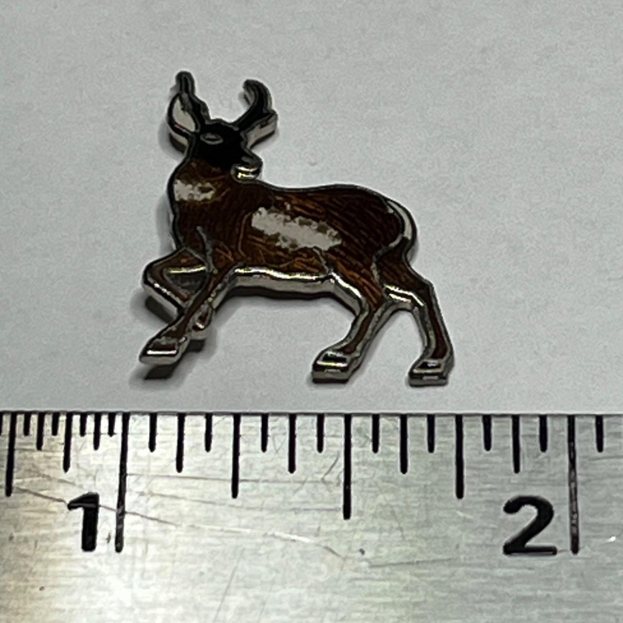 Vintage 90's Pronghorn Antelope Lapel Pin with... - Depop