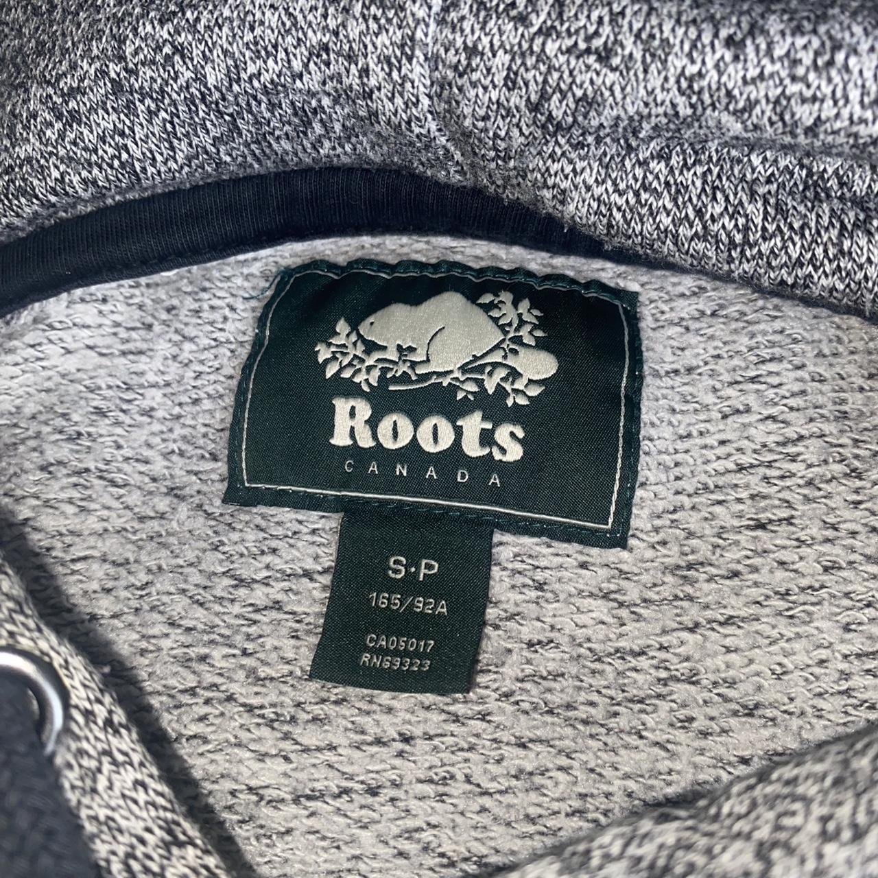 Grey and black Roots hoodie #hoodie - Depop