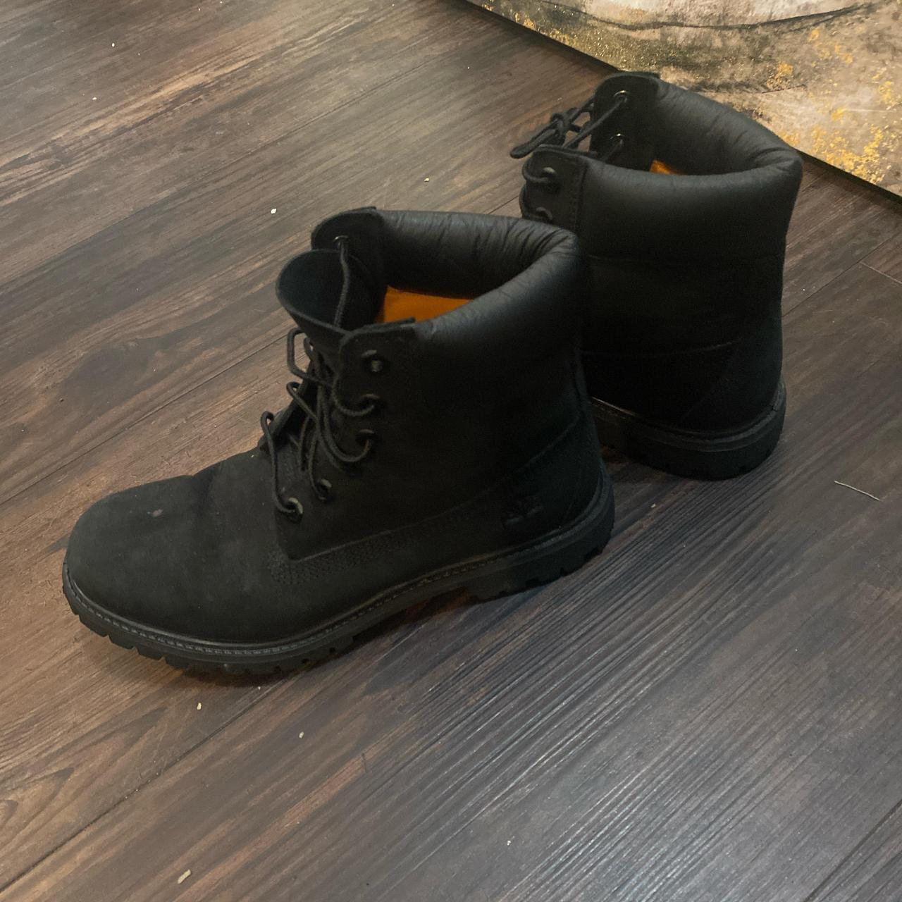Black timberlands - Depop