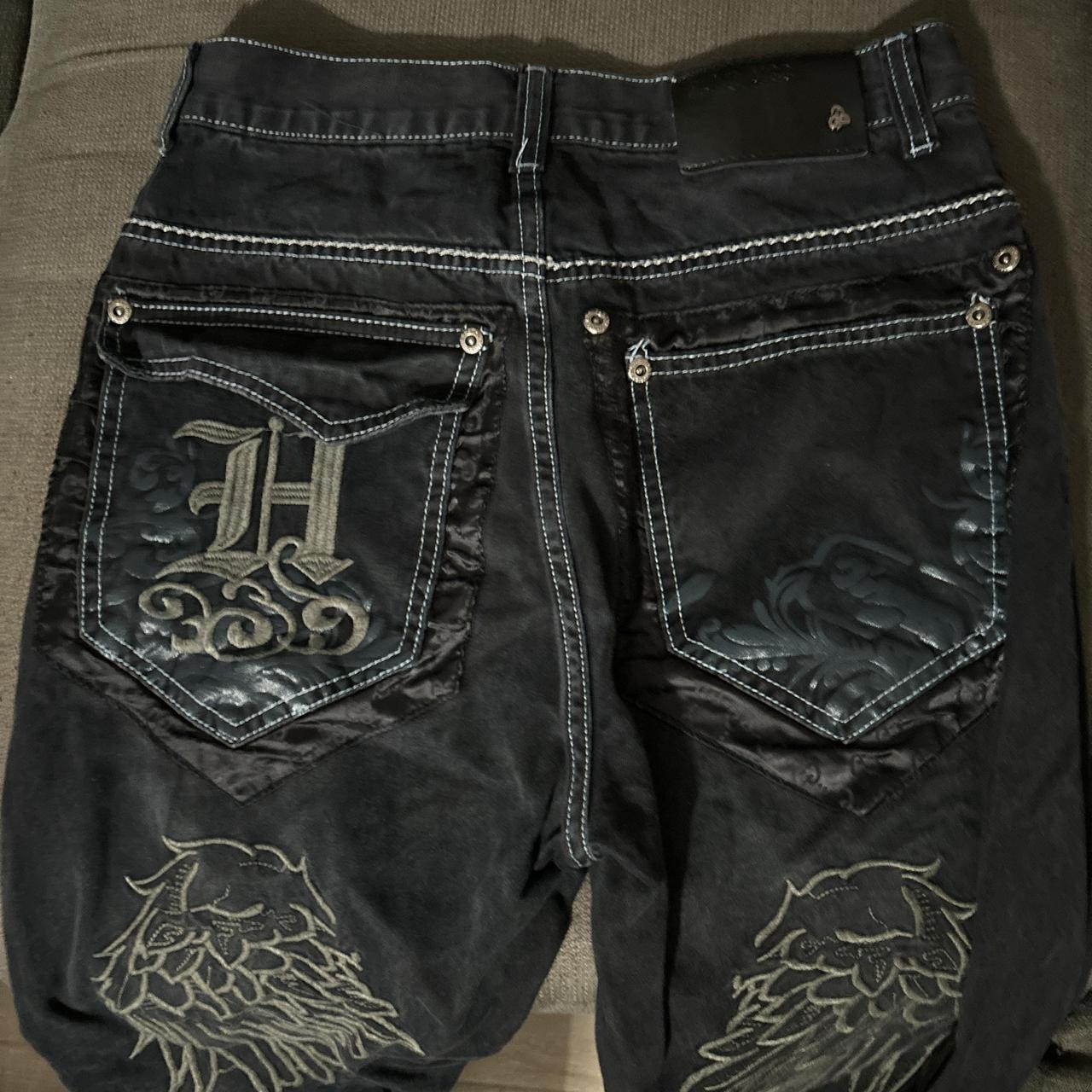 Play Bigg black baggy jeans, men or women. Worn.... - Depop