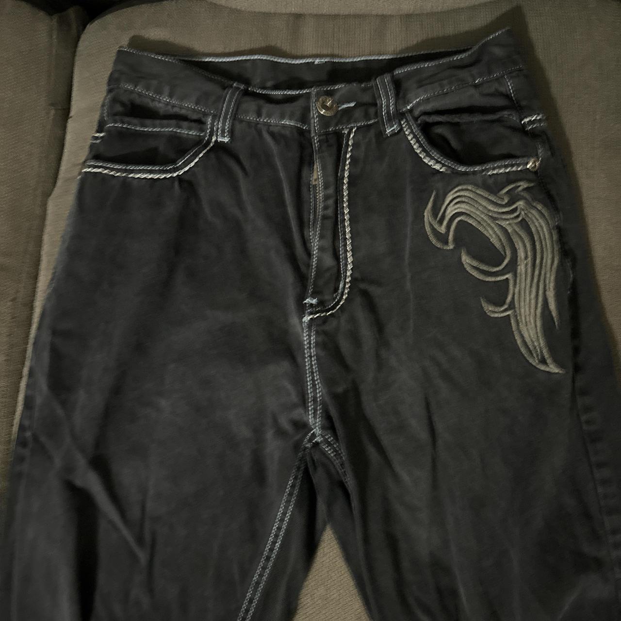 Play Bigg black baggy jeans, men or women. Worn.... - Depop