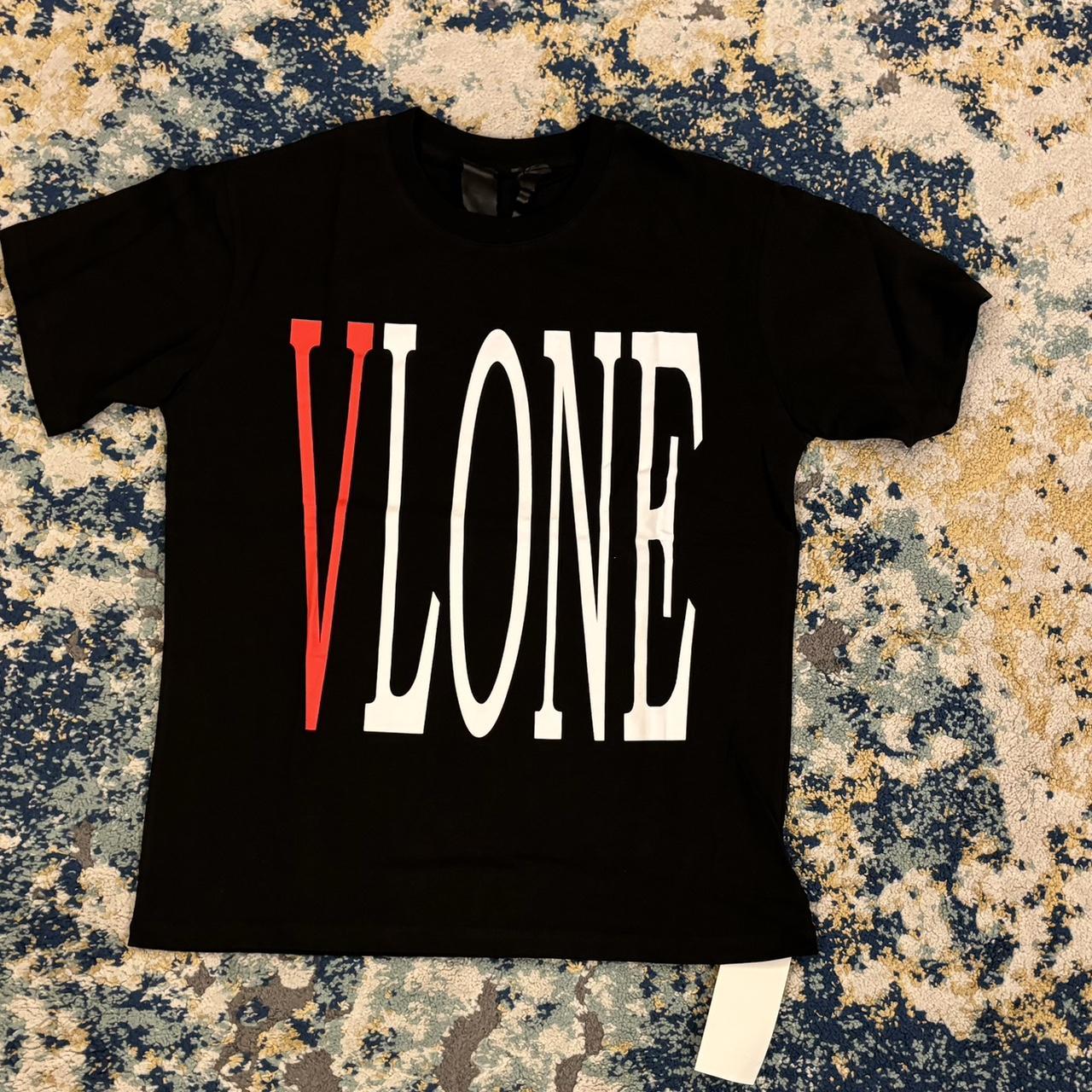 Black and red Vlone cotton... - Depop
