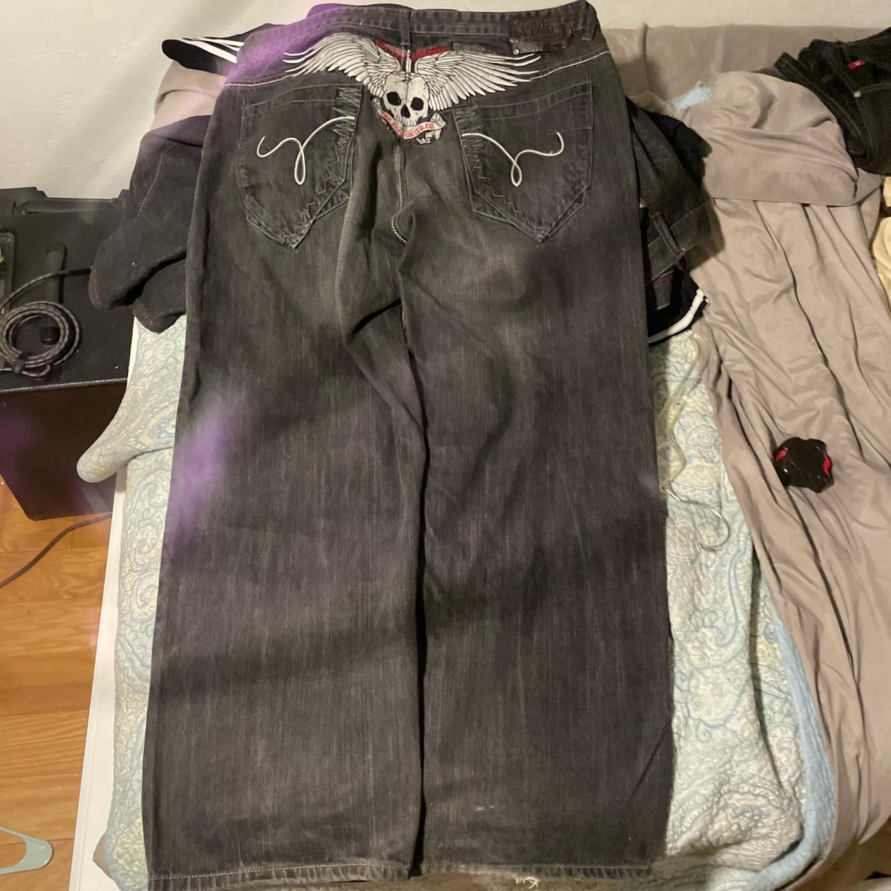 Ecko Unltd. Men's Jeans Grail skull ecko jeans,... - Depop