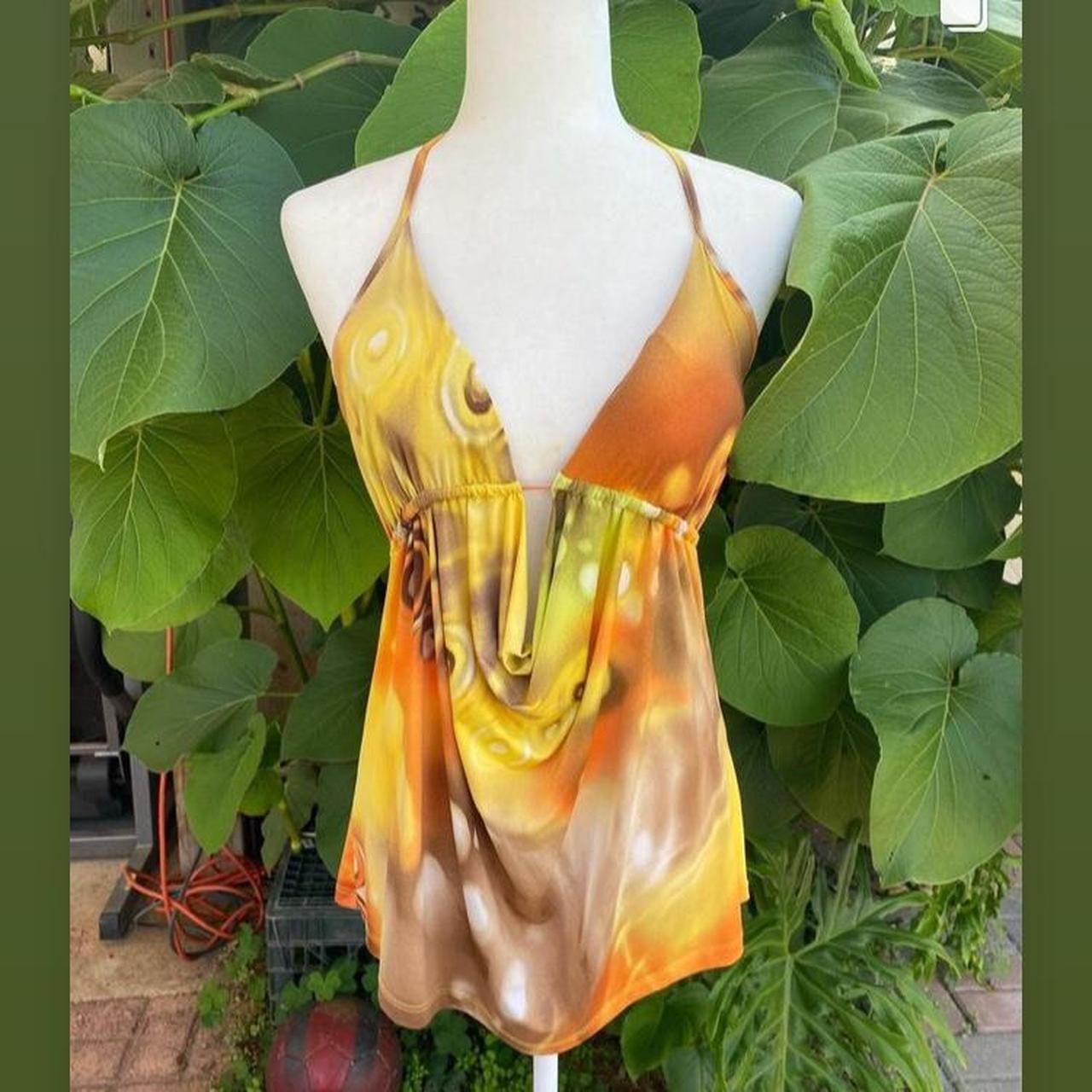 Y2K groovy halter top 🍒 - no flaws - obsessed with... - Depop