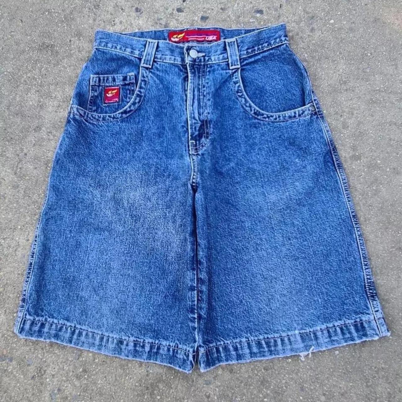 Vintage Baggy Jorts - FlameHead JNCO R3p Style Skate... - Depop