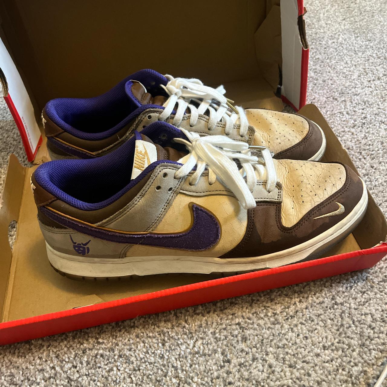 Nike dunk low setsubun size 11 (box is in a bit... - Depop