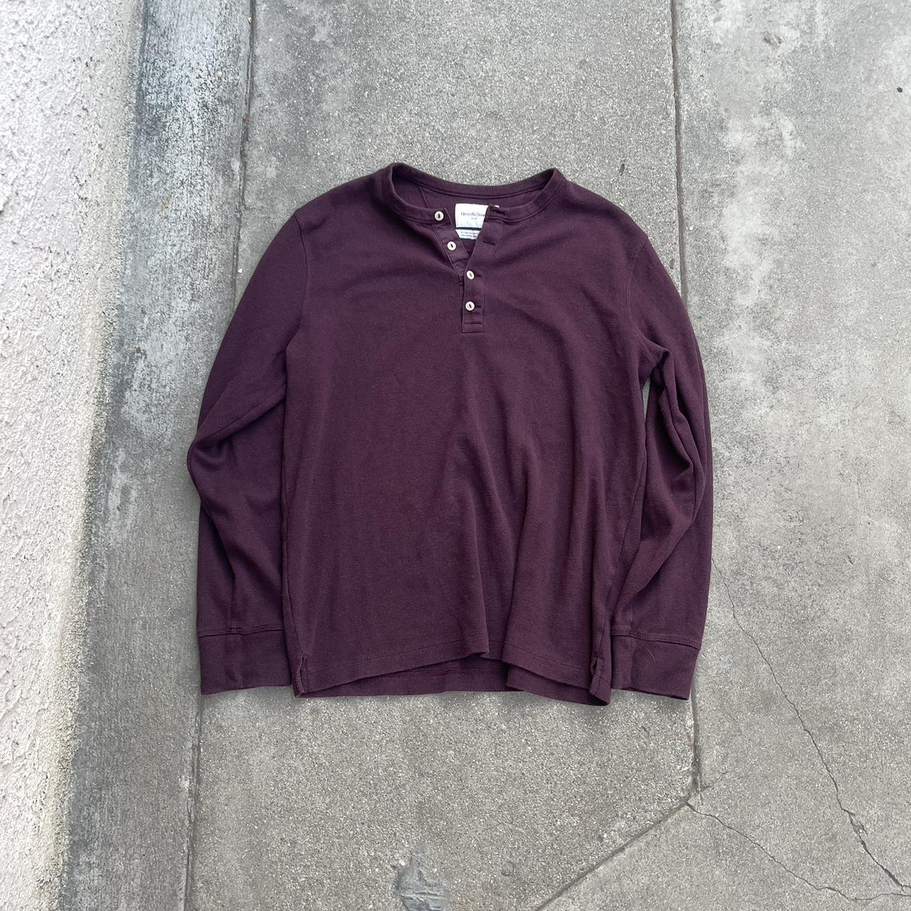 Goodfellow & Co Henley T Shirt Large All offers... - Depop