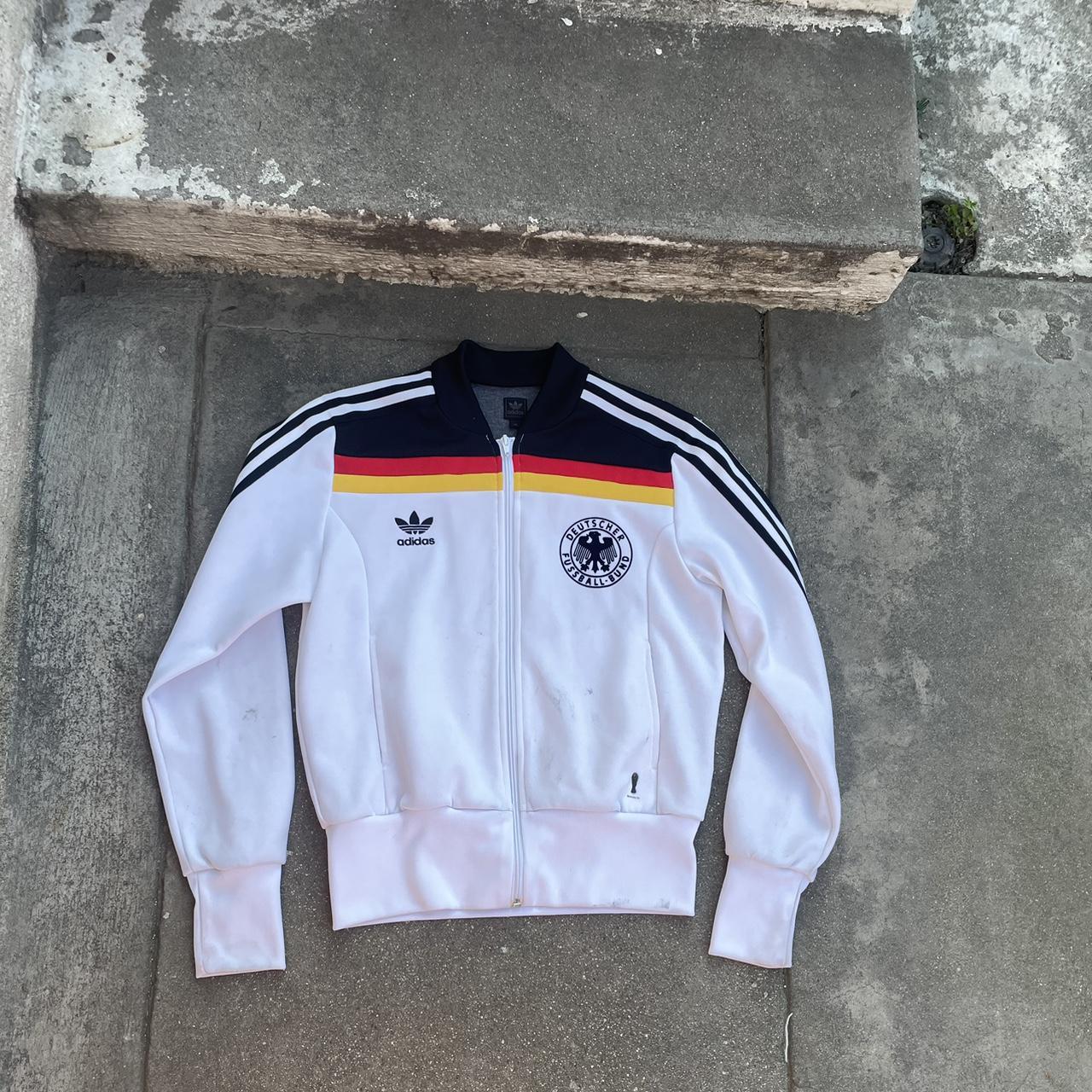 Retro Adidas Germany Soccer Track Jacket Small All... - Depop