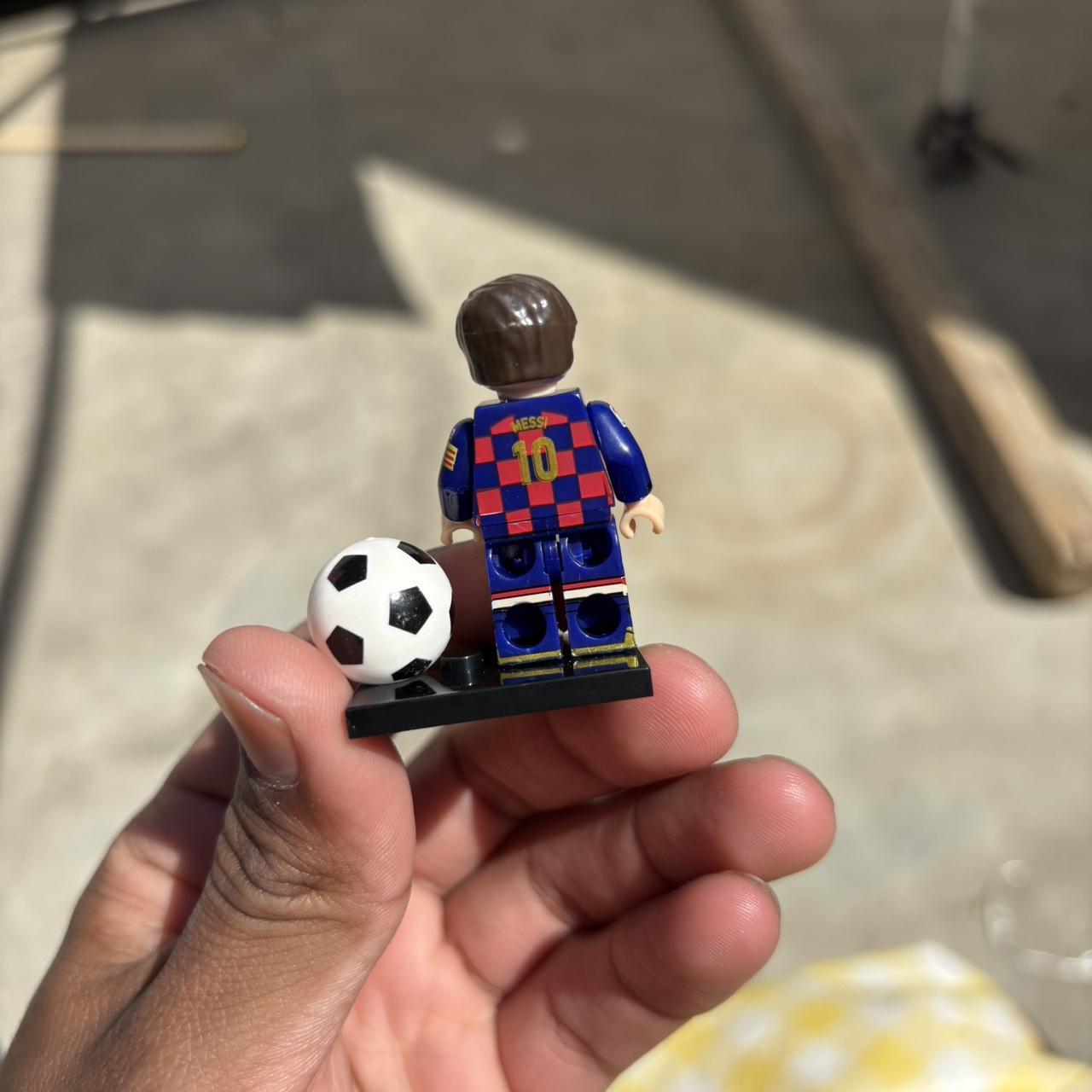 Miniature Lionel Messi Lego figure #Barcelona... | Depop