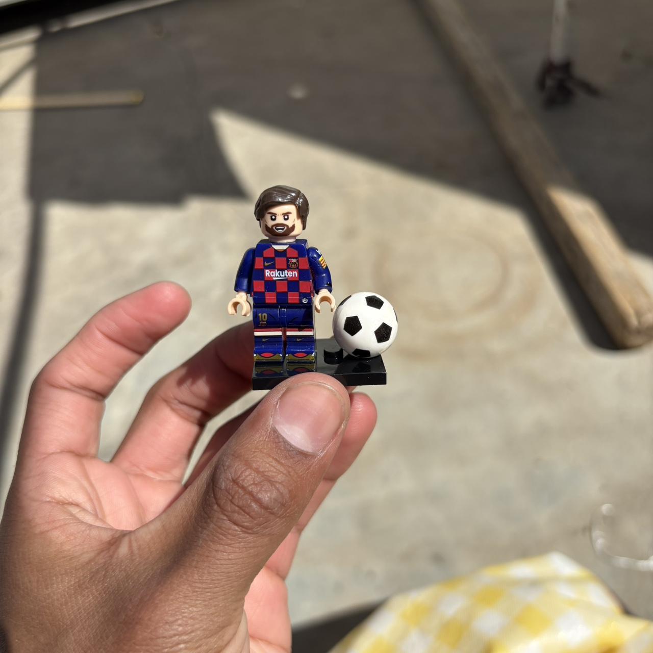 Miniature Lionel Messi Lego figure #Barcelona... | Depop