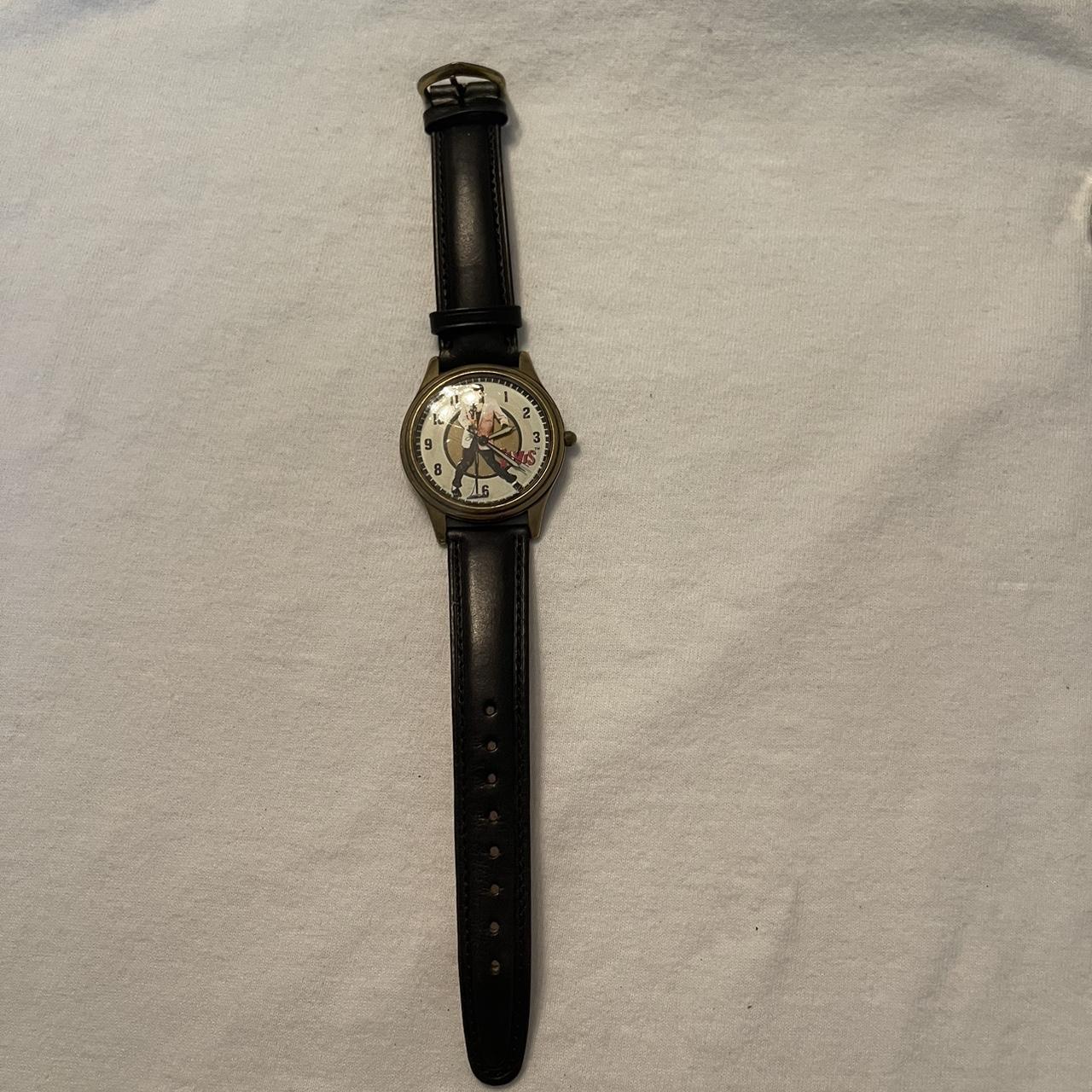 LIMITED EDITION ELVIS WATCH! Black band with a white... - Depop