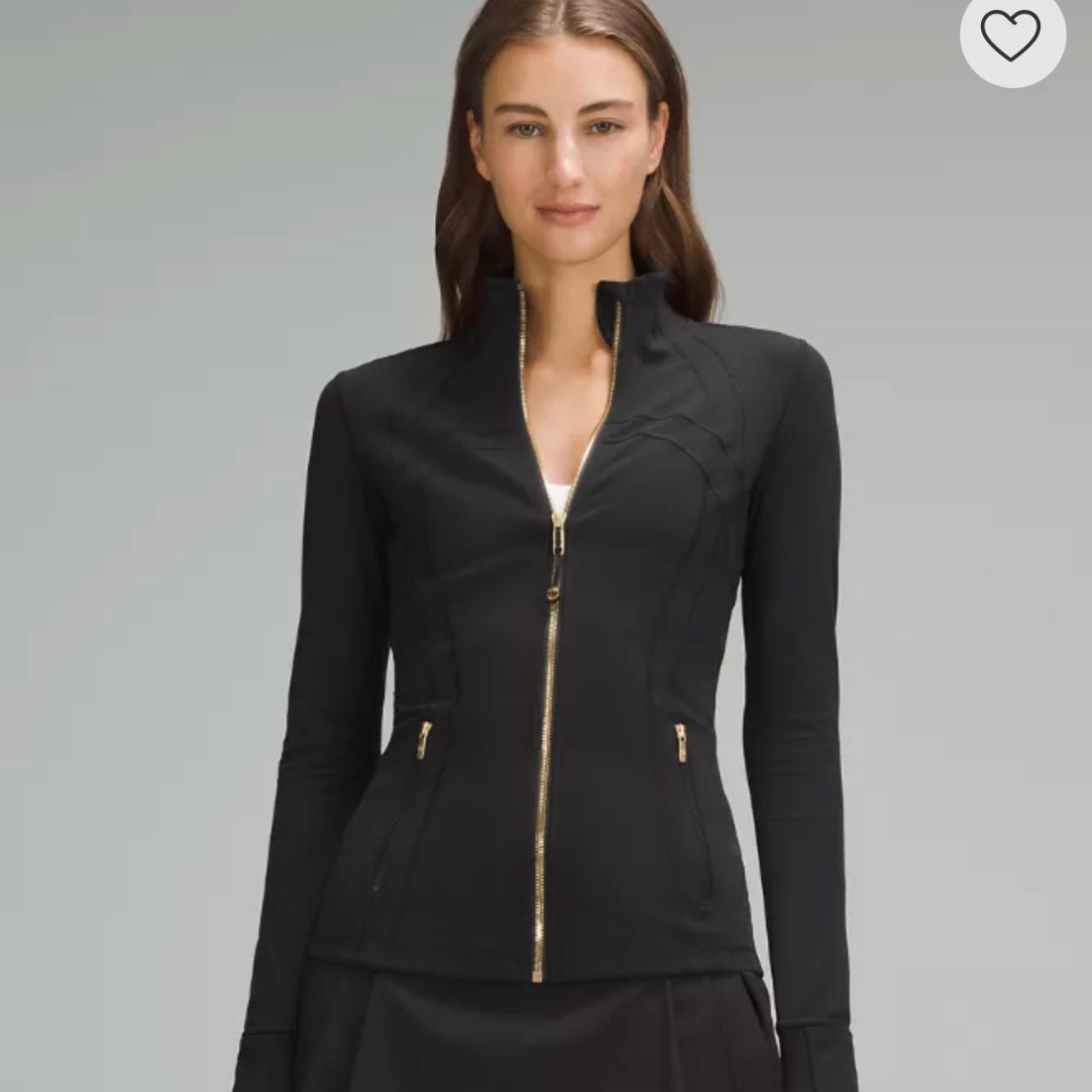 Black lululemon define jacket - Gold zip Size US4 /... | Depop