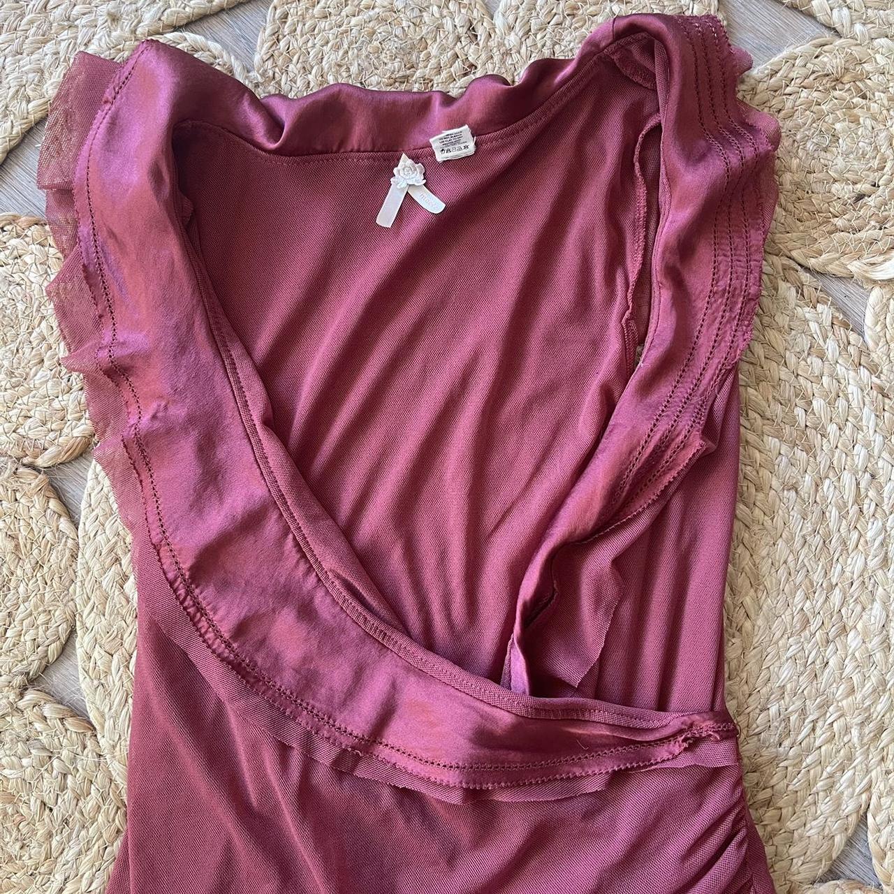 Women's Anthropologie Maeve Mesh Silk Layered Blouse... - Depop