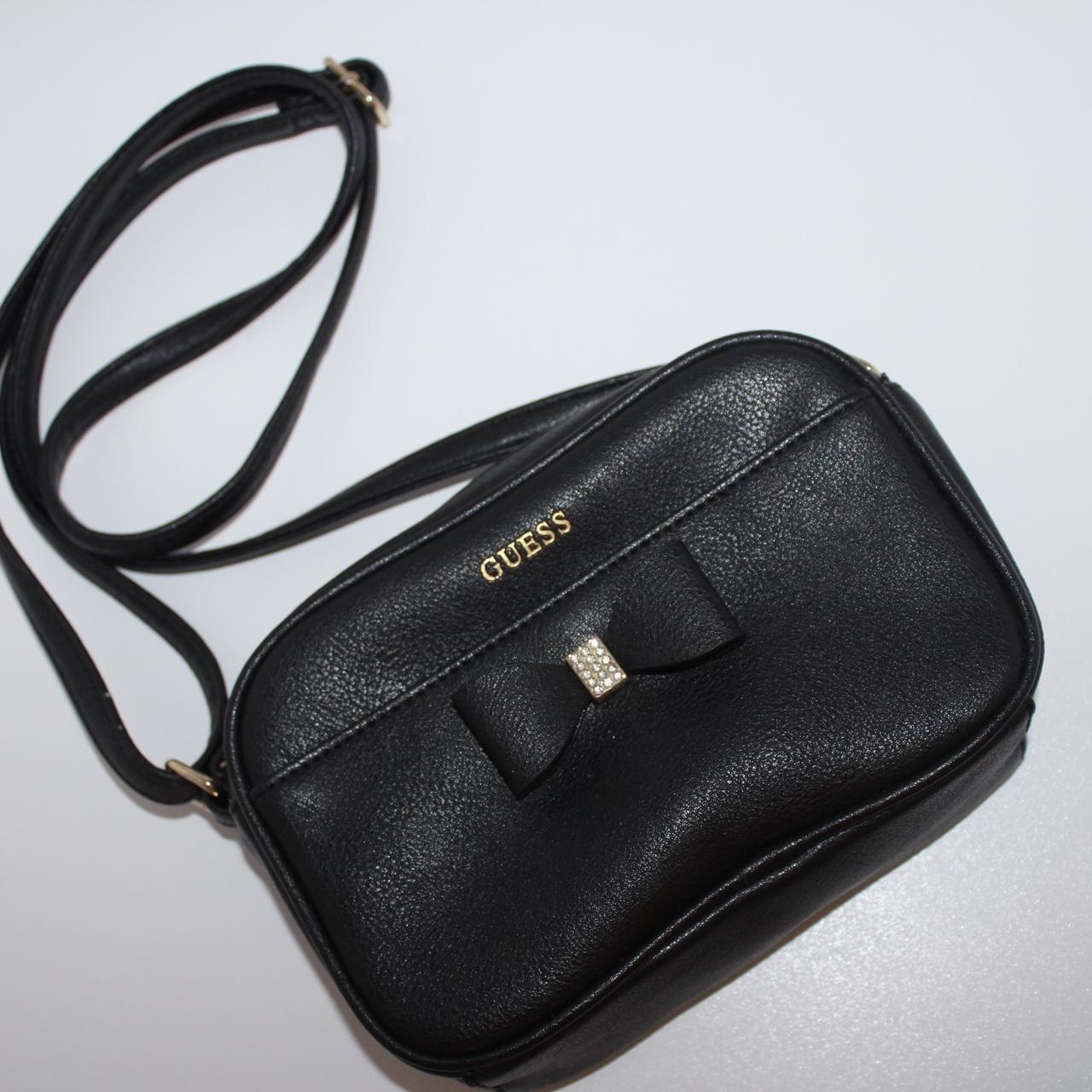 mini black guess crossbody bag #guess #crossbody... - Depop