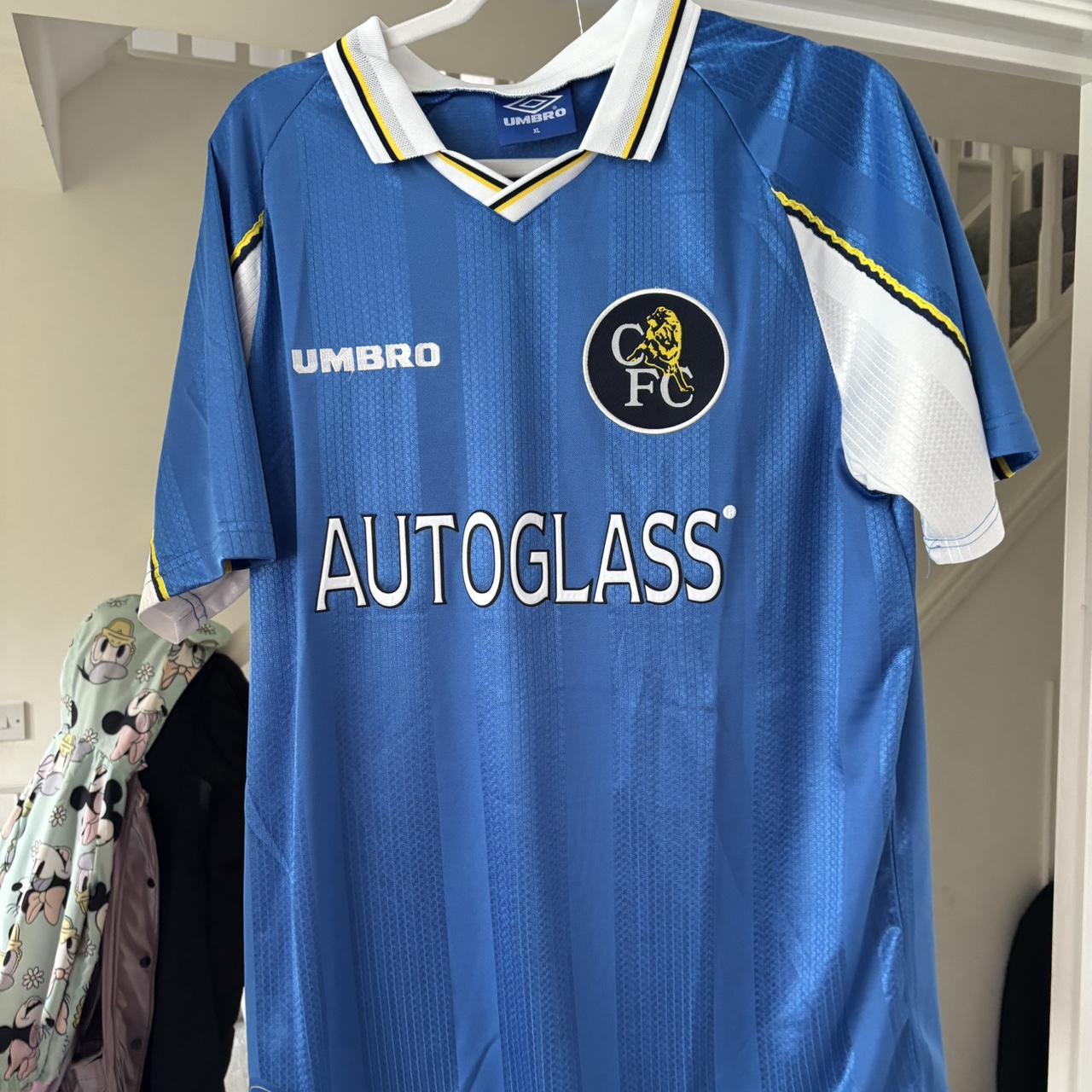 Chelsea 1996/98 Home Umbro Remake Football... - Depop