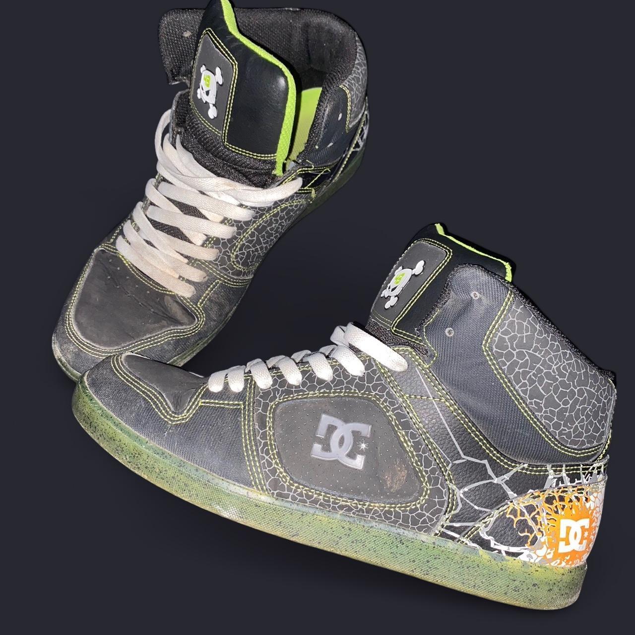 Vintage Ken Block 43 DC high shoes green. Amazing... - Depop