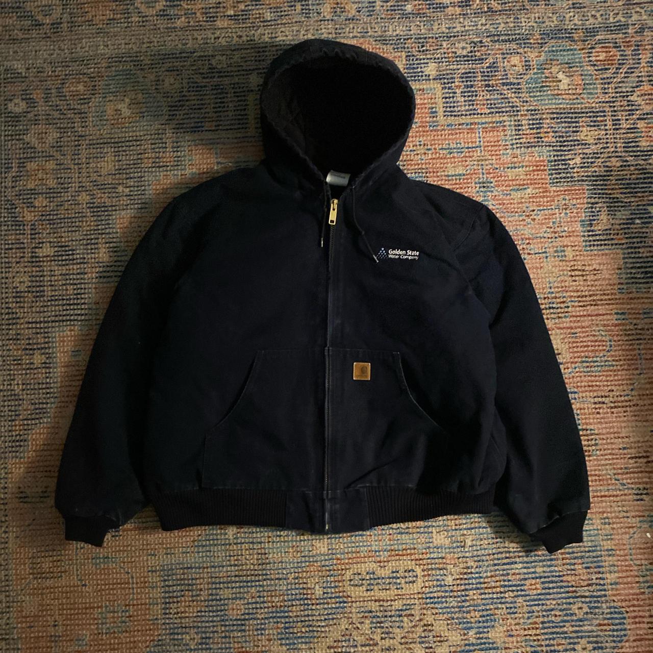 Dark blue carhartt detroit jacket : No flaws, wash... | Depop
