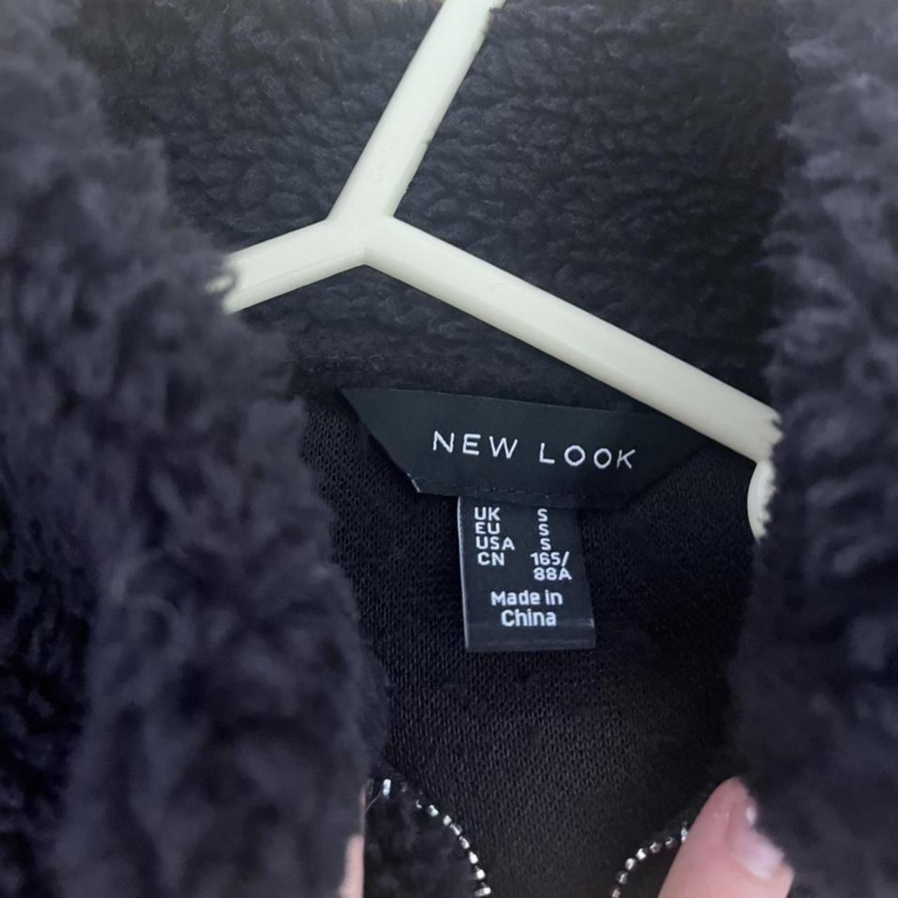 New Look borg fleece jacket. Quarter zip. Size... - Depop
