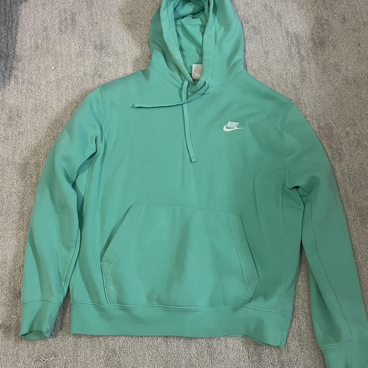 Teal Nike hoodie Size medium #nike #nikehoodie - Depop
