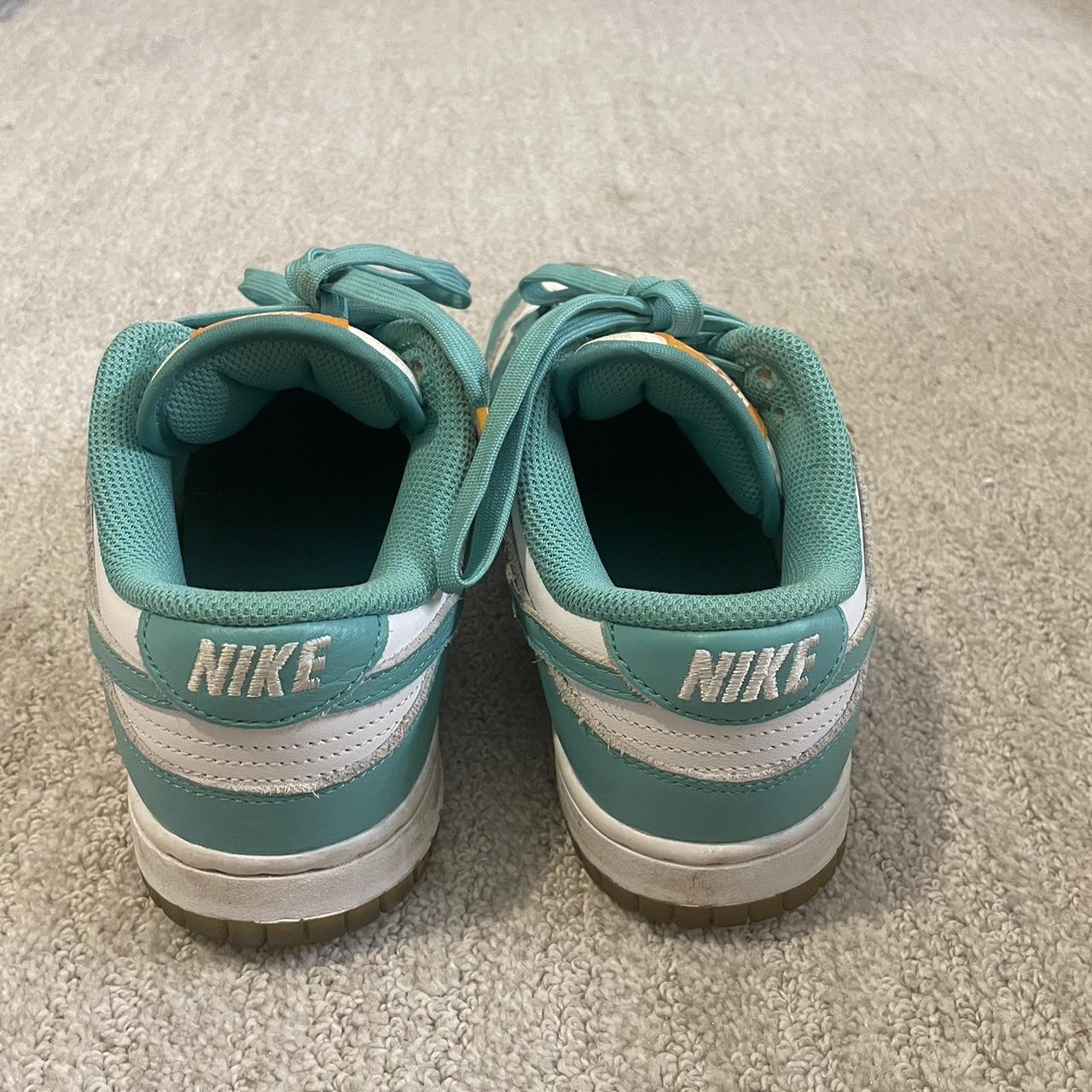 Women’s teal Nike dunks Size 7 - Depop