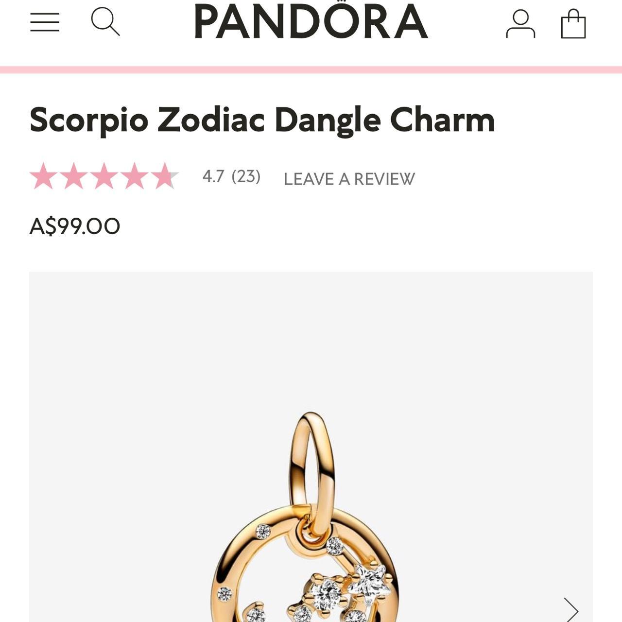 Pandora Scorpio Zodiac Dangle Charm Brand new... - Depop