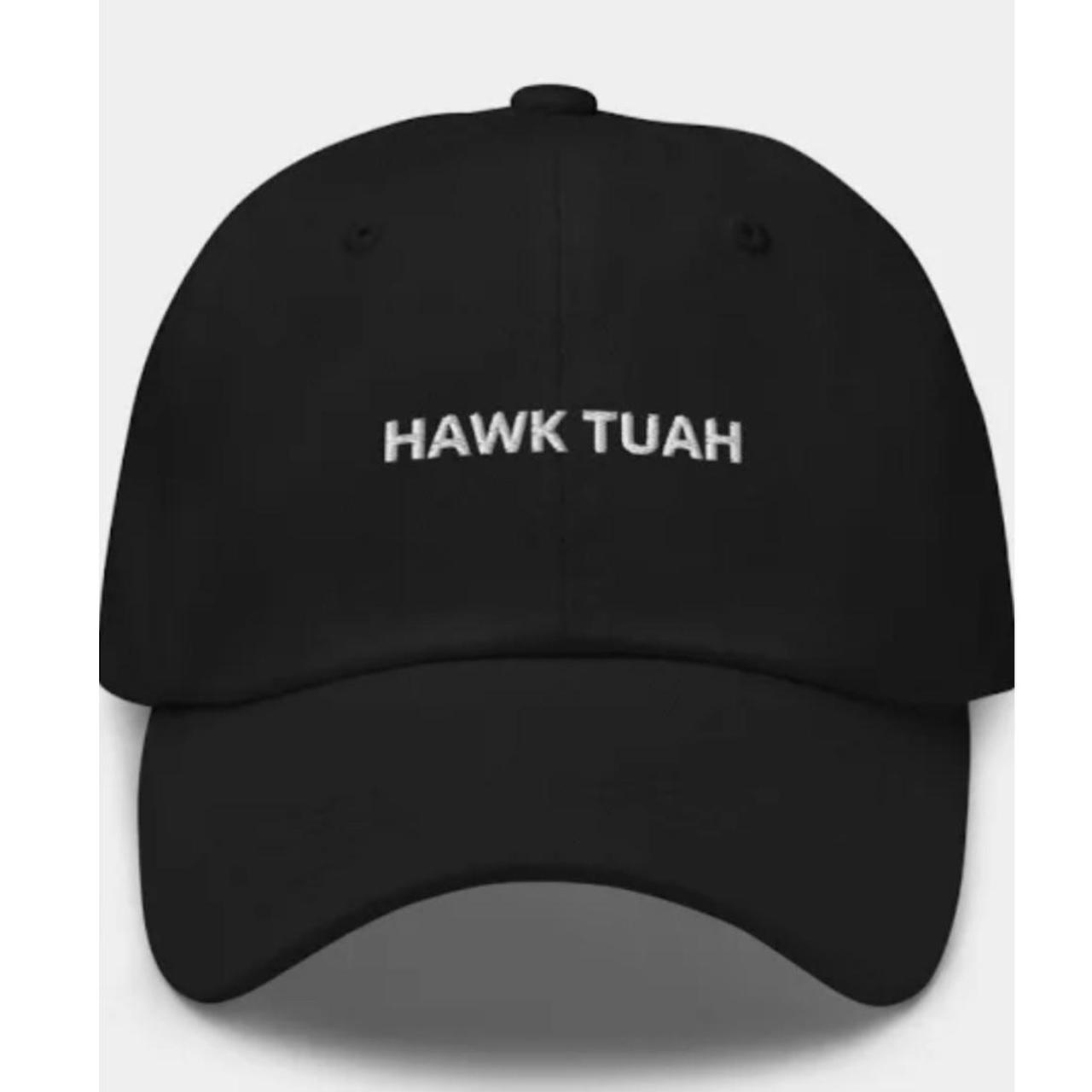 Black Dad Hat Hawk Tuah - Depop