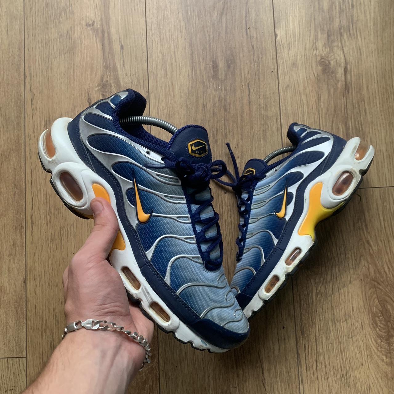 Nike air max hyper blue plus tn trainers Some wear... - Depop