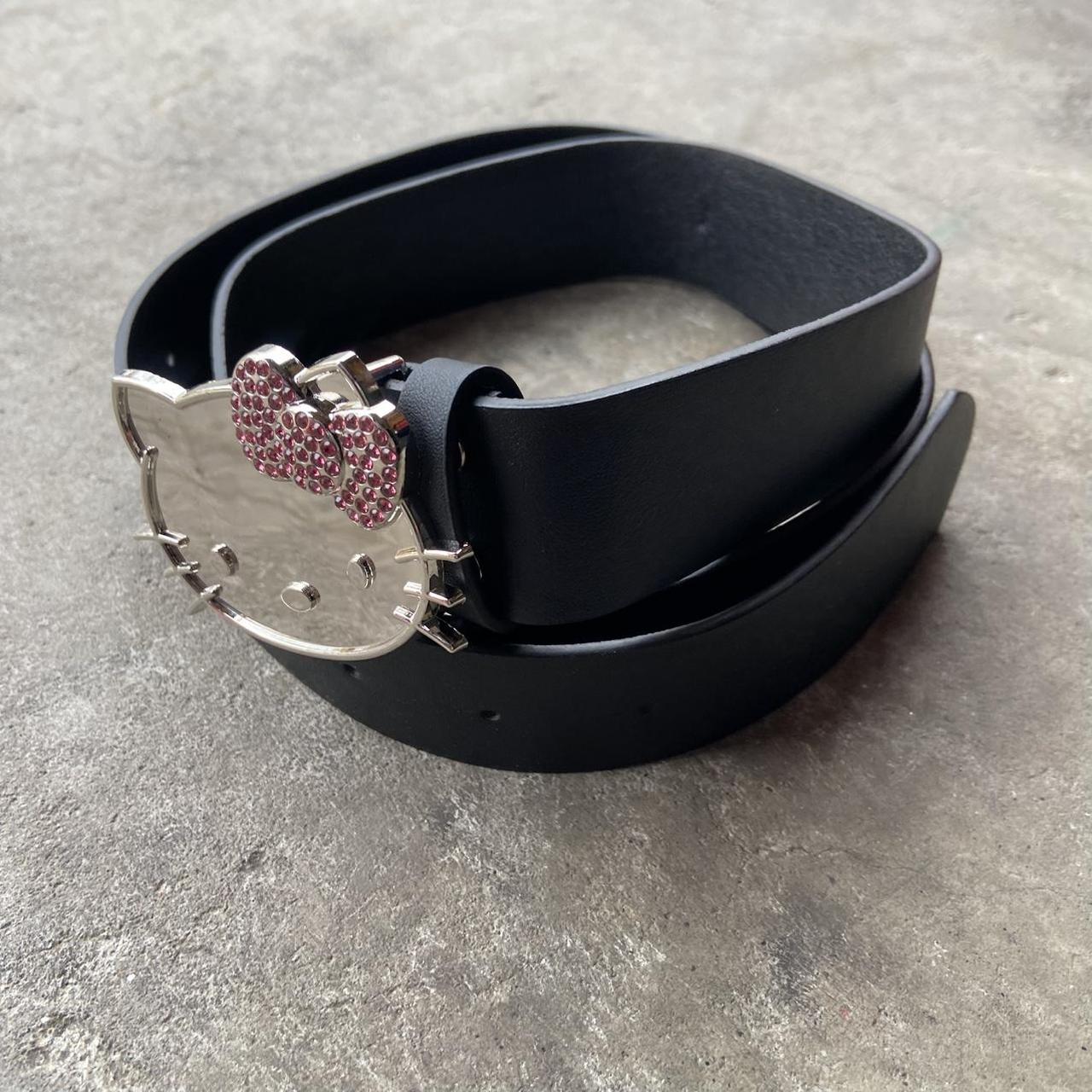 y2k hello kitty 00s sanrio streetwear belt -... | Depop