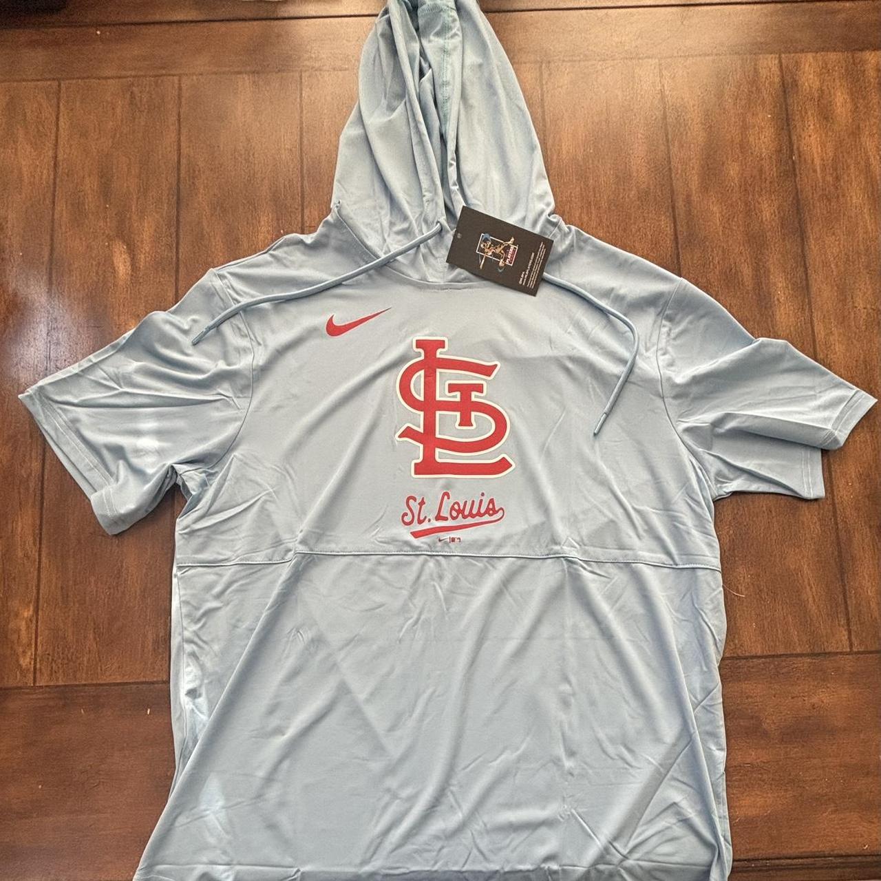 St. Louis Cardinals — Dri Fit Short Sleeved Hoodie —... | Depop