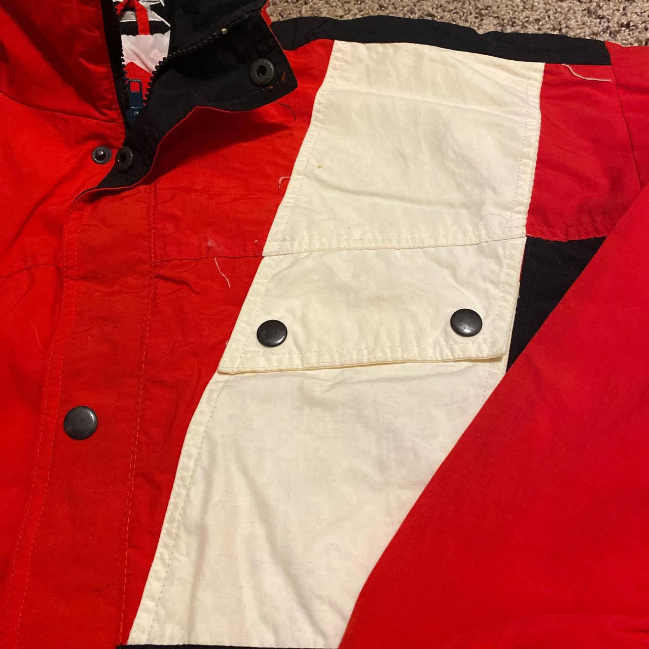 Norman Todd Vintage color block 80s bomber jacket... | Depop