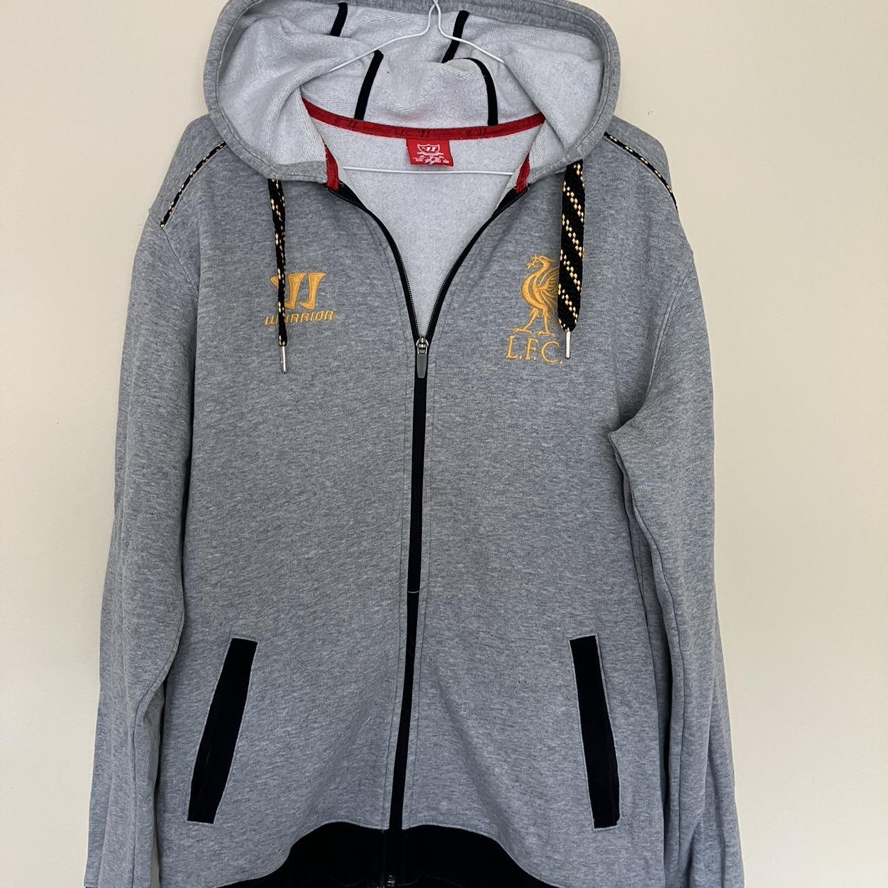 Liverpool FC zip up hoodie Great condition Size... - Depop