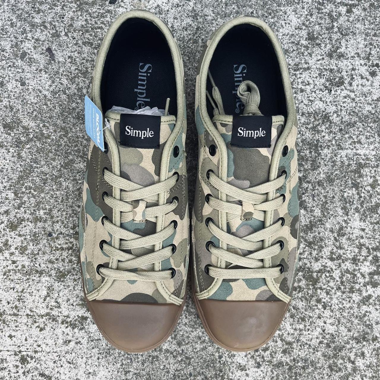 Camo skate shoes by Simple Shoes, never been worn,... - Depop