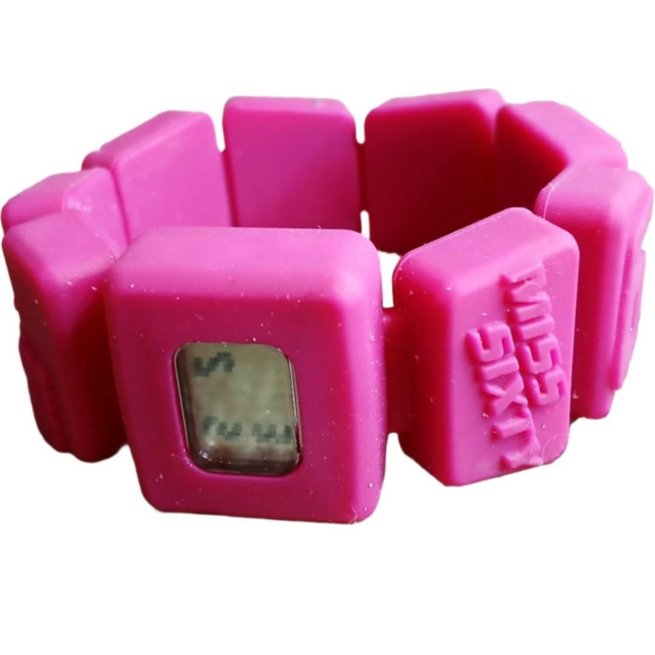 💖 Miss Sixty 80's Maximalist Hot Pink Silicone Watch... | Depop