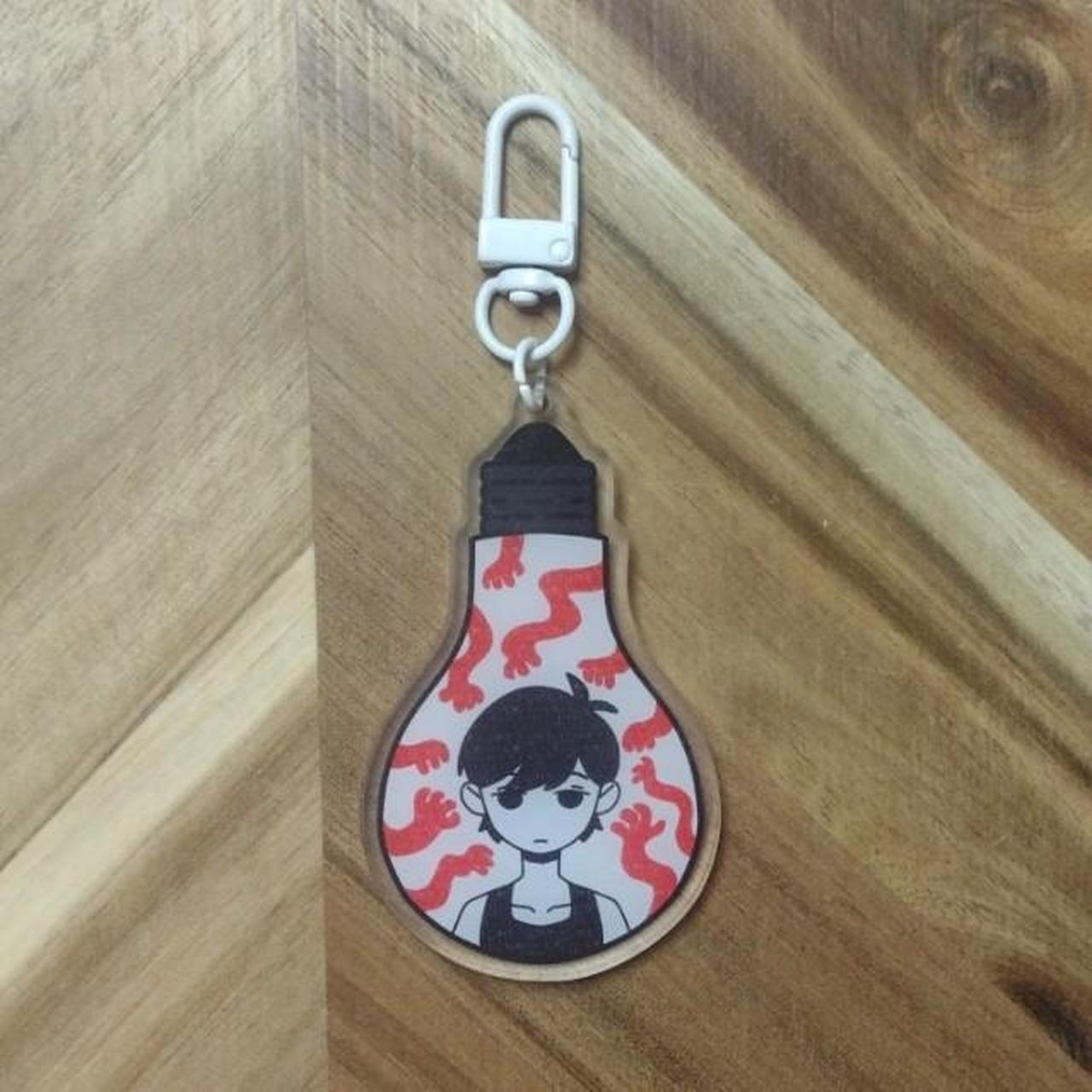 Omori fan made lightbulb keychain Bought at a... | Depop